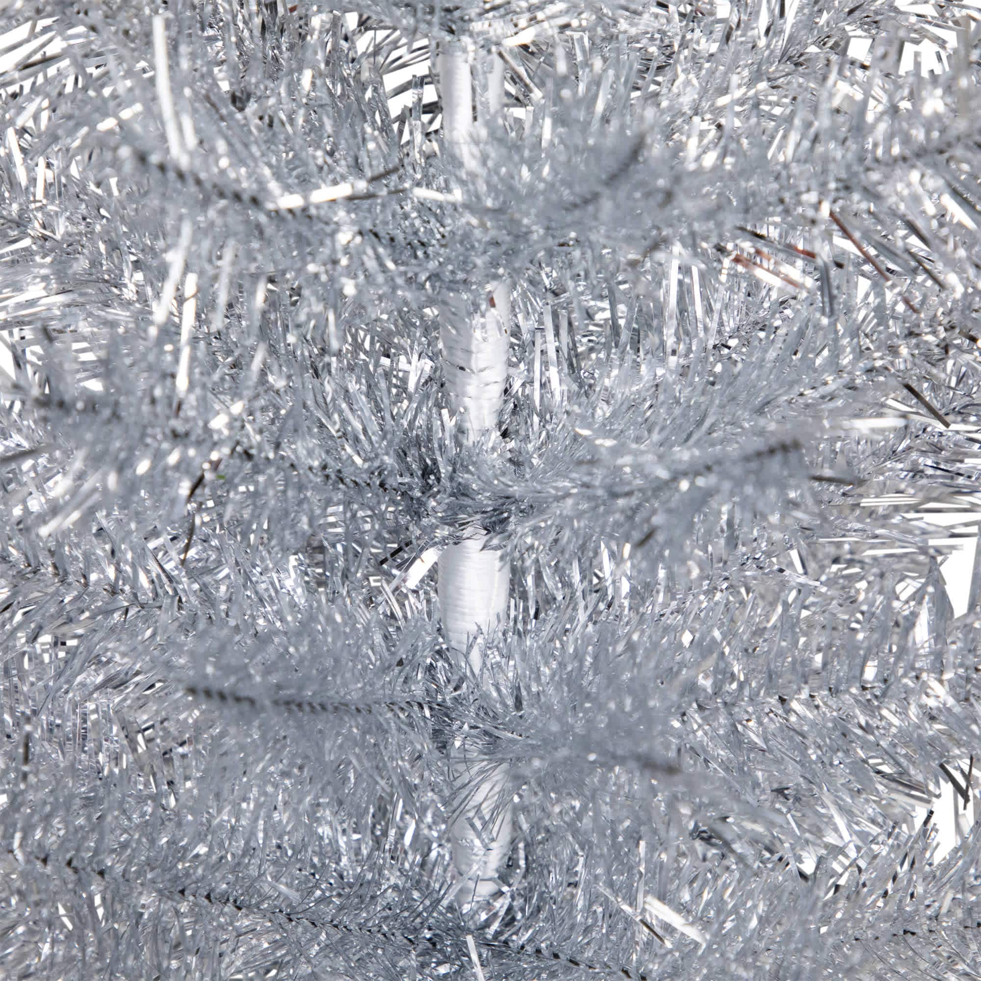 Northlight Artificial Tinsel Christmas Tree - 3 feet - Silver - Unlit ...