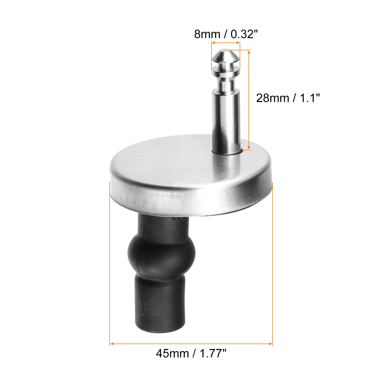 Unique Bargains 2sets Toilet Seat Hinge Fixings Hinge Bolt Screws ...