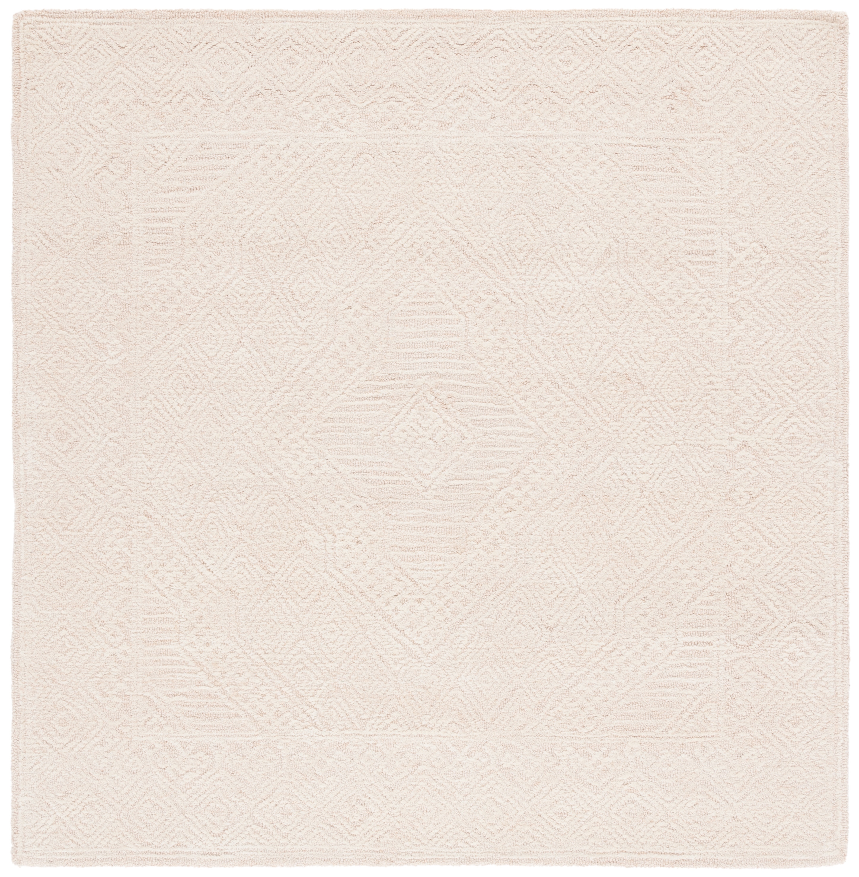 Safavieh Textural 303B Beige Blush 6 x 6 Square Area rug in the Rugs ...