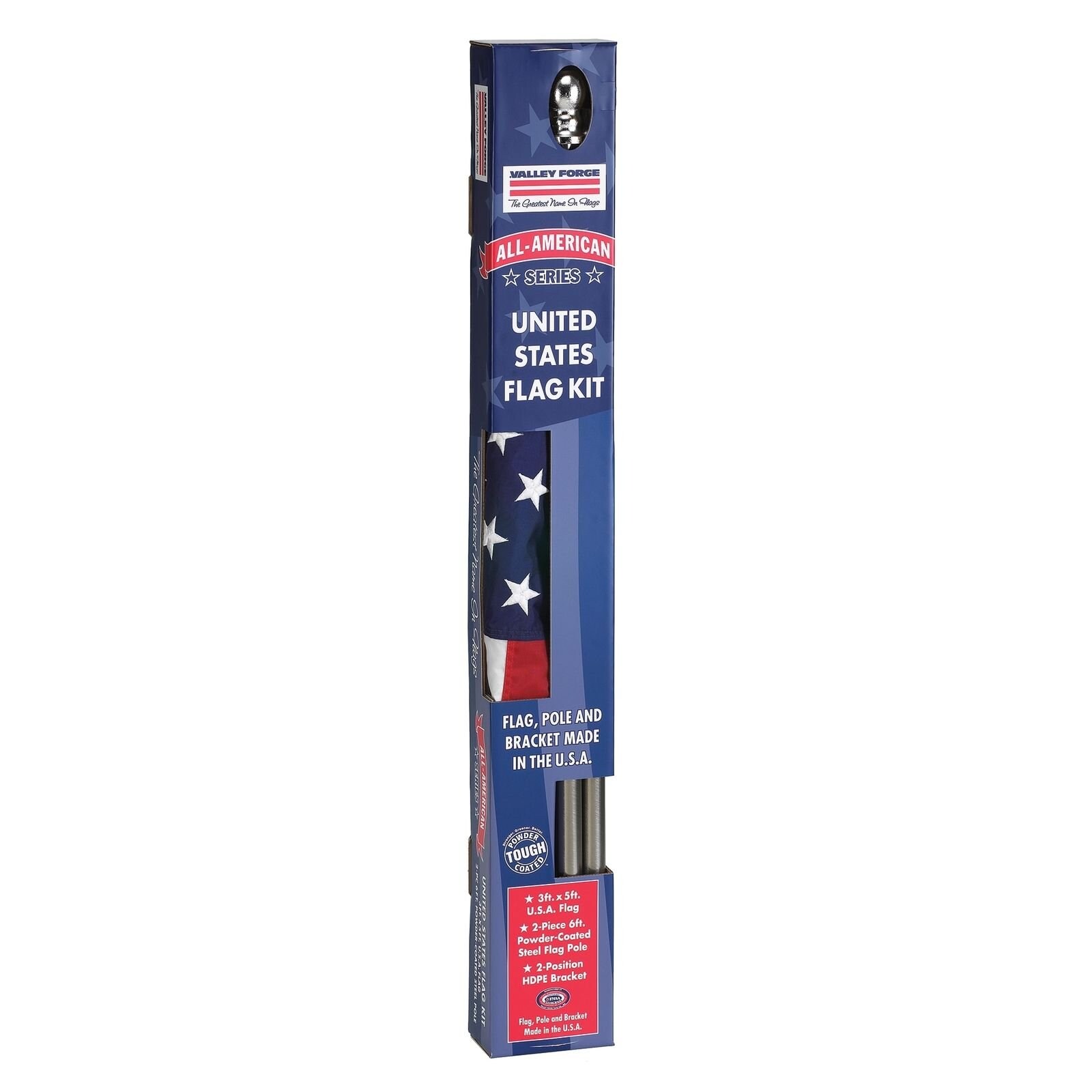 Valley Forge Flag Valley Forge American Flag Kit 36 in. H X 60 in. W in ...