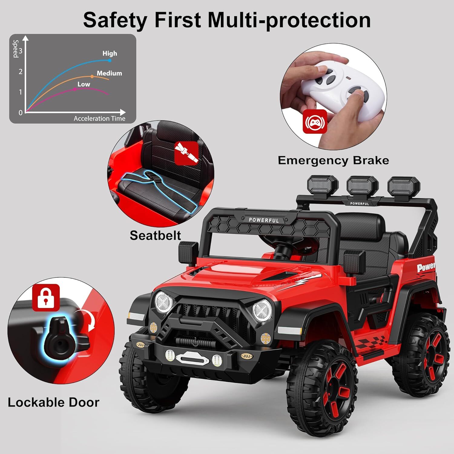 Garvee 12V Ride on Truck Car Kids Electric Velectric with Parent Remote ...