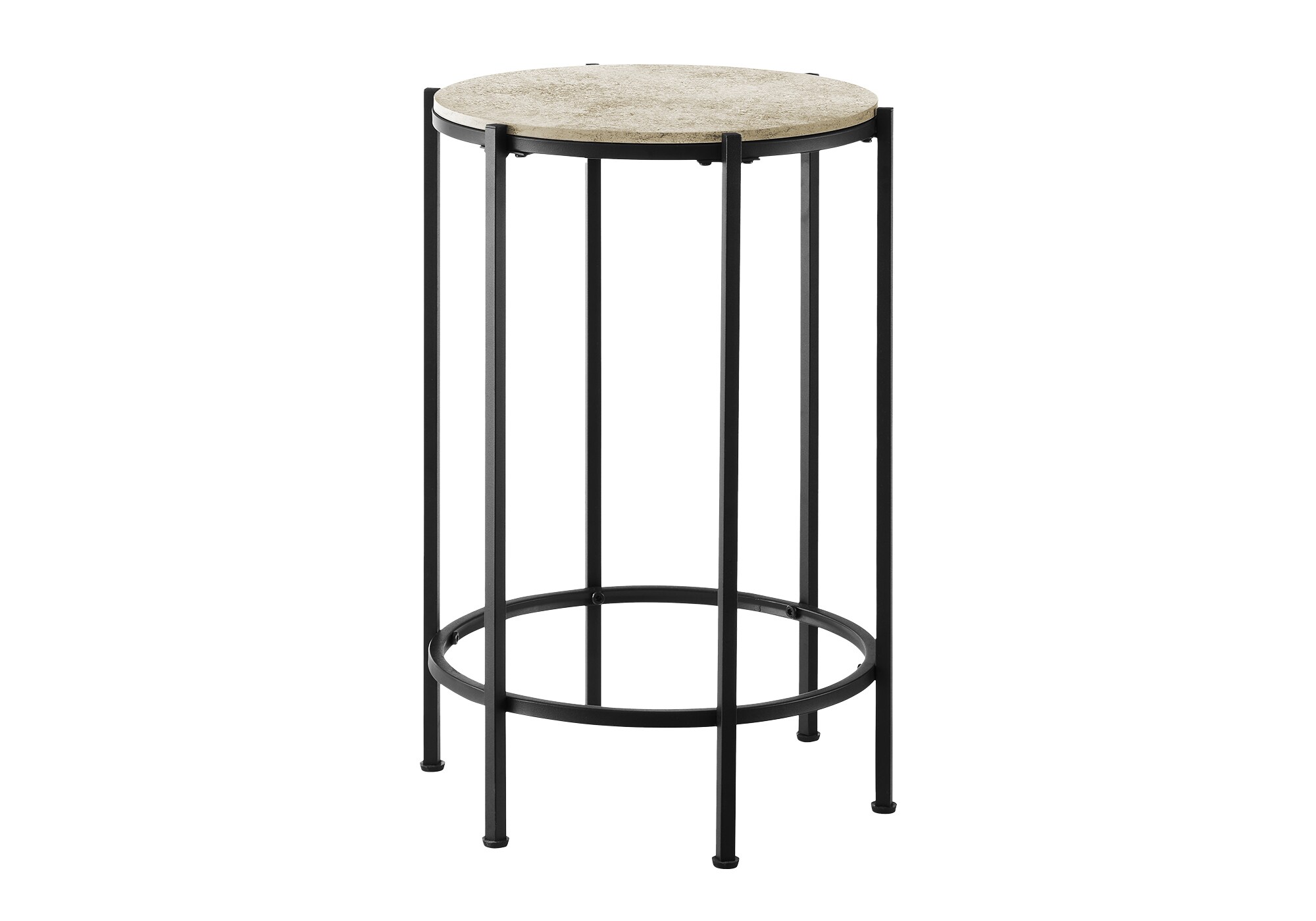 LOVMOR Accent Table End Round Side Table Small Lamp Living Room Bedroom ...