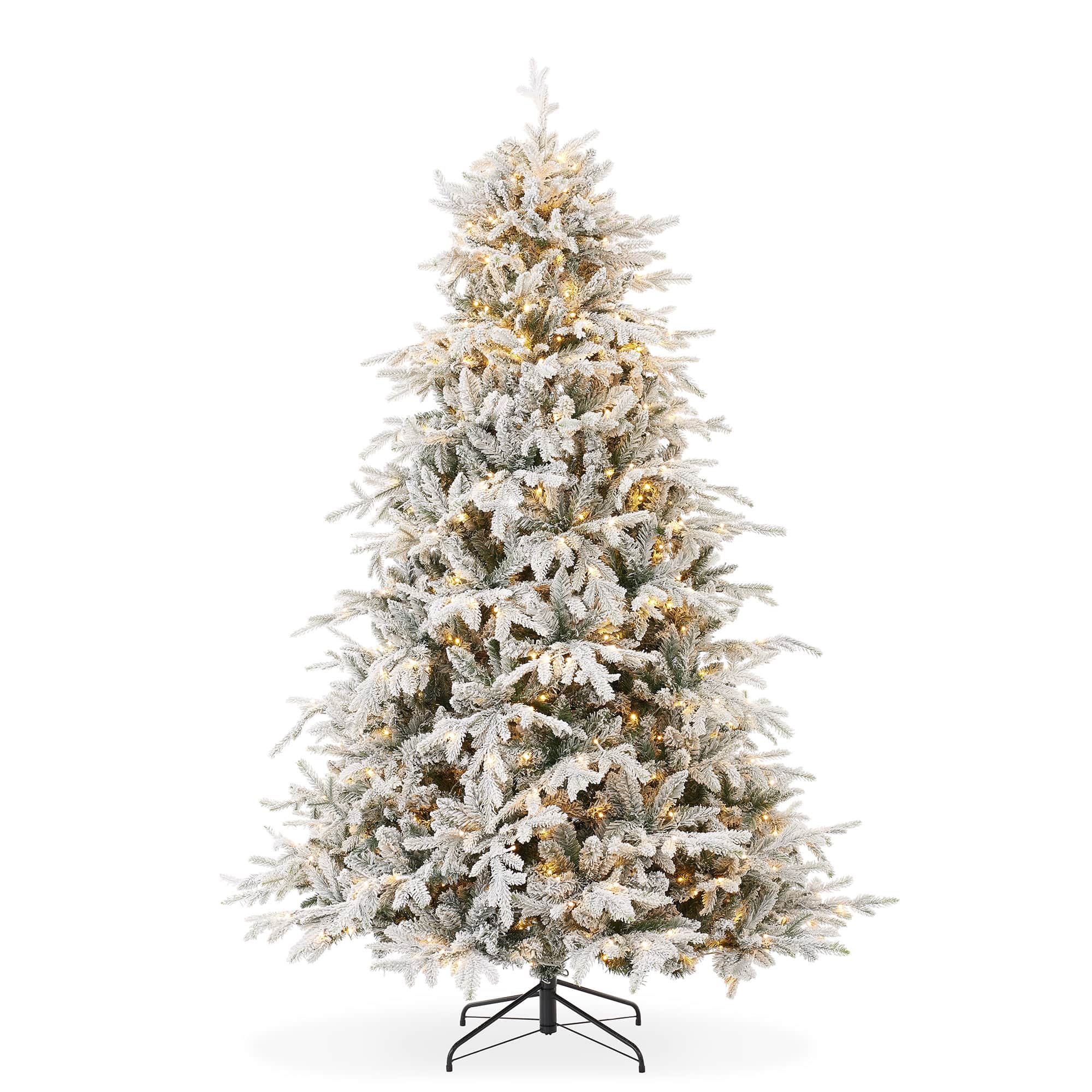 Casafield Pre-Lit Aspen Fir Artificial Holiday Christmas Tree with ...