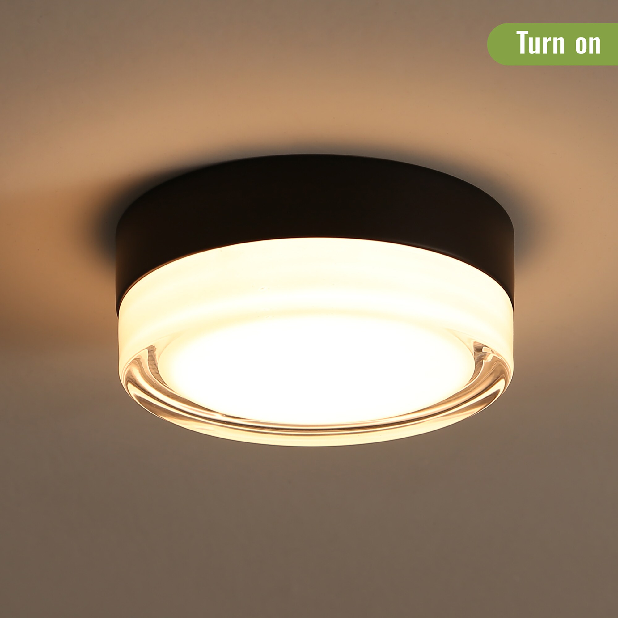 Fun Orange Modern 1-Light 15.75-in Matte Black Indoor/Outdoor Led ...