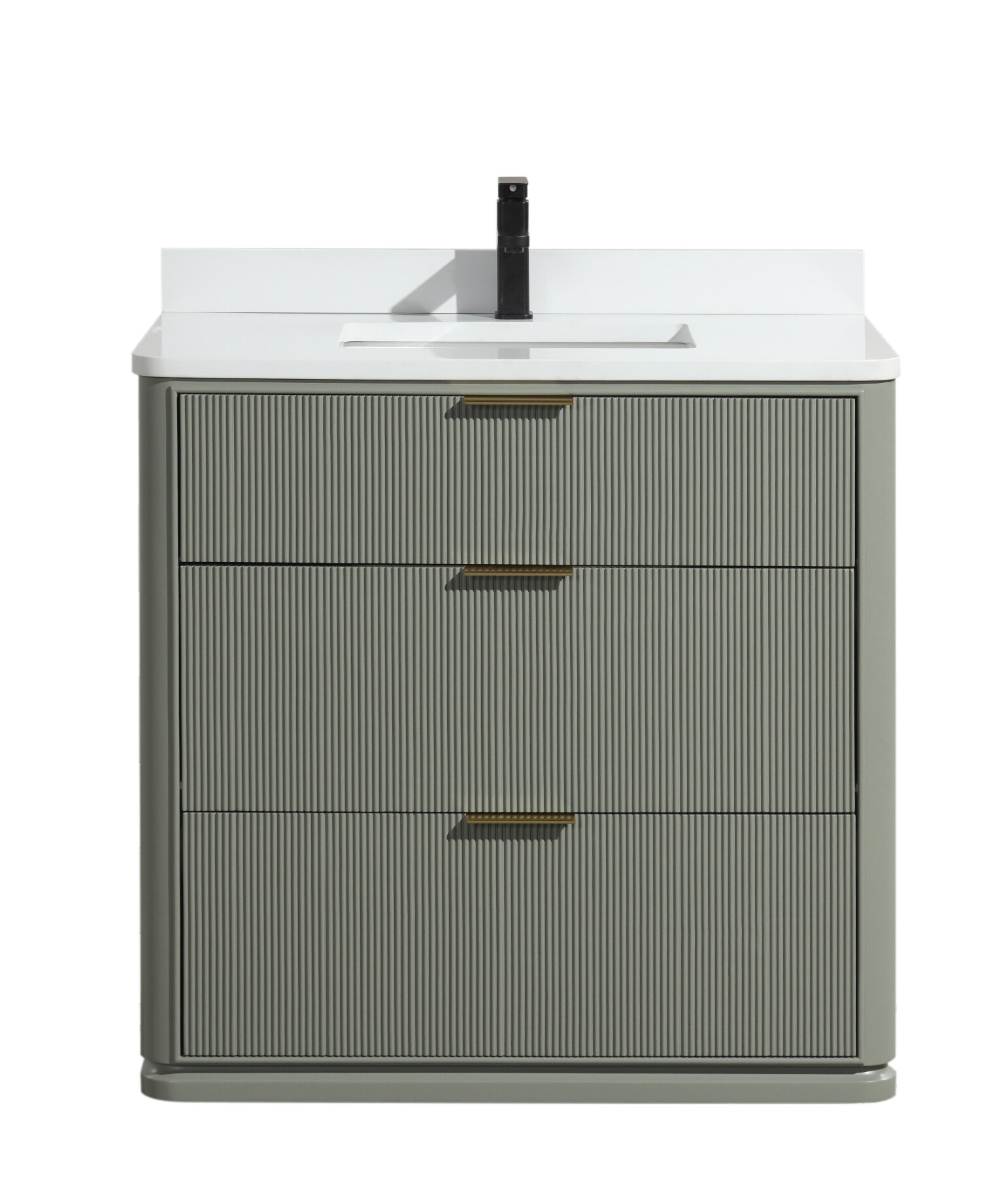 Ari Kitchen & Bath Aria 36 Inch Bathroom Vanity Sage in the Bathroom ...