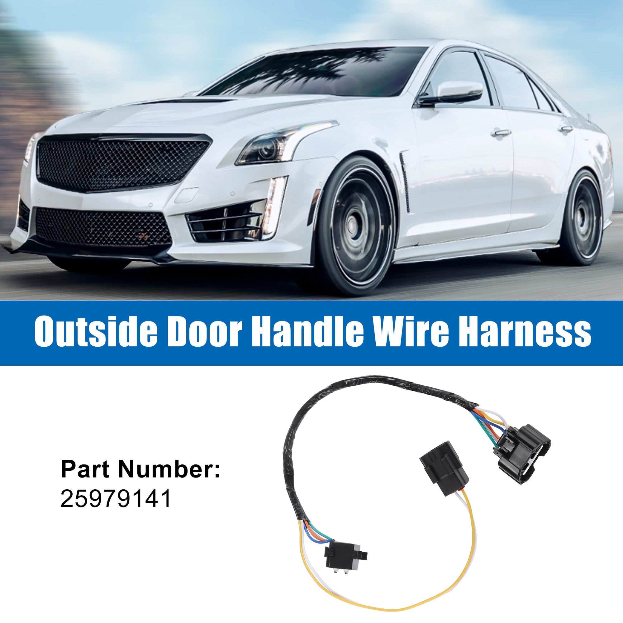 Unique Bargains Outside Door Handle Wire Harness No.25979141 for ...
