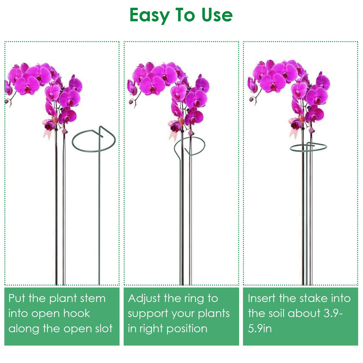 AHIOU HOME 16-in Green Metal Garden Stake in the Garden Stakes ...