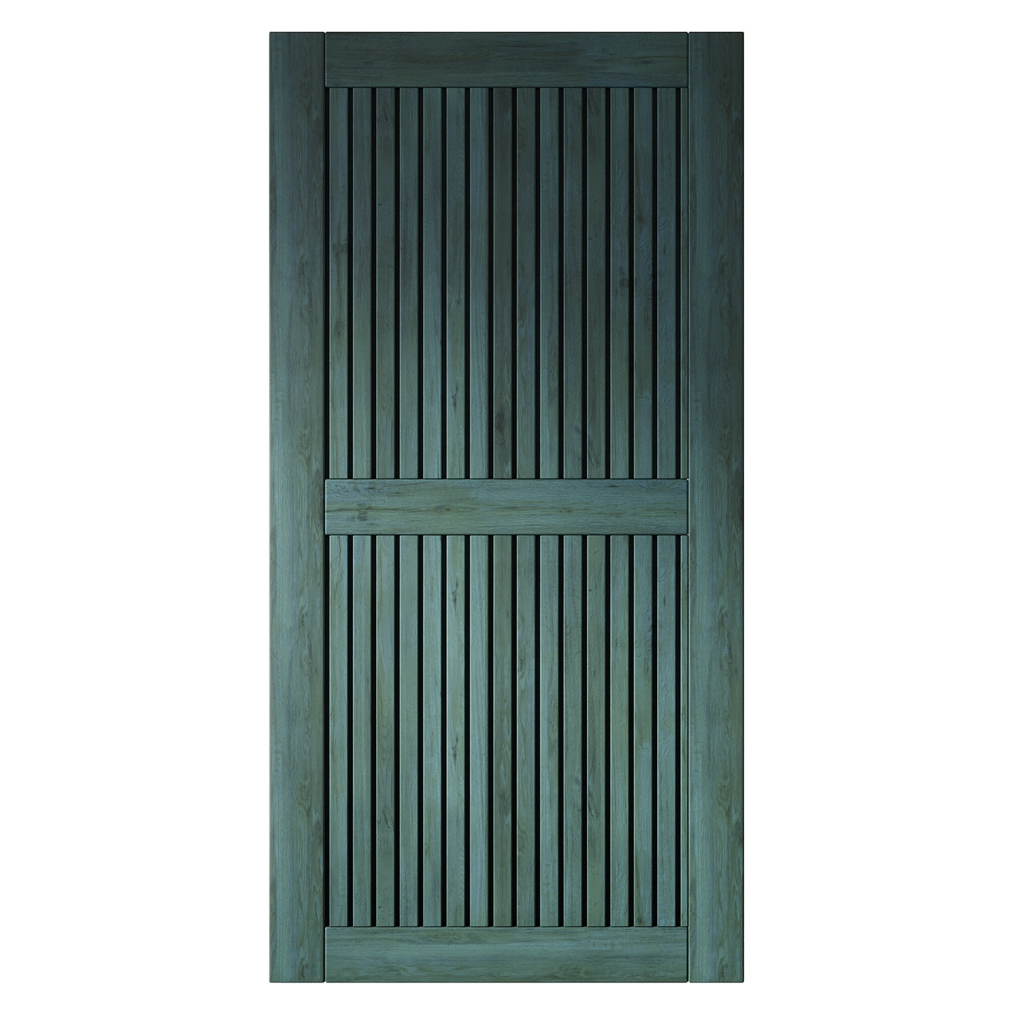 HOMACER ST 32 in. x 80 in. C-Panel Royal Pine Vertical Stripe Design ...