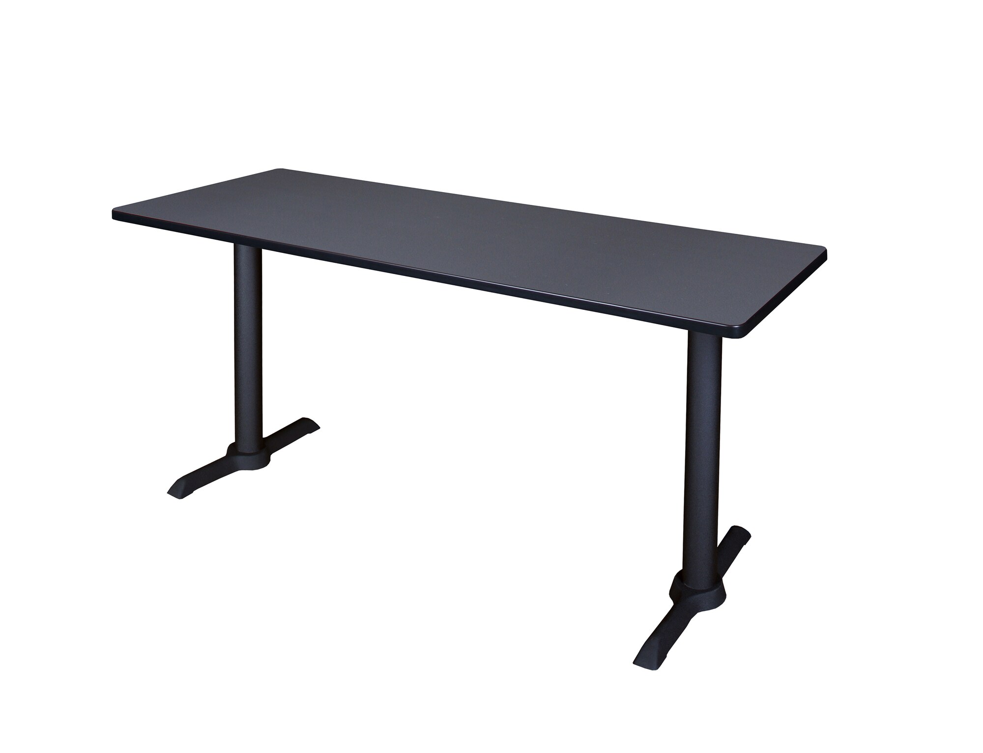 Regency Regency Cain 60 x 24 in T Base Training Seminar Table Grey and ...