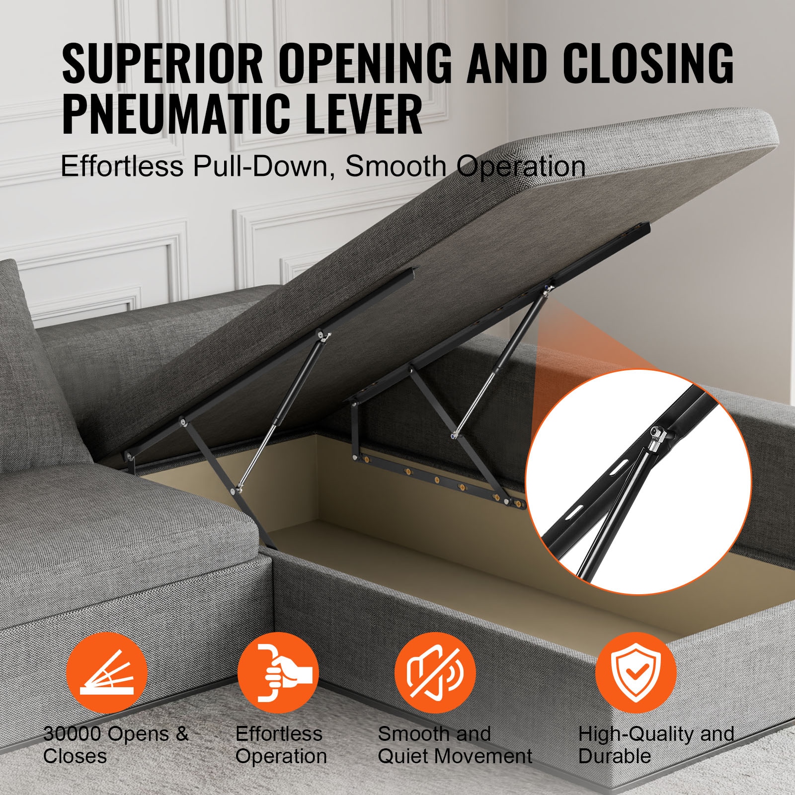 VEVOR Bed Lift 59x71 in Compatible Bed Size 154 lbs Load Bearing DIY ...
