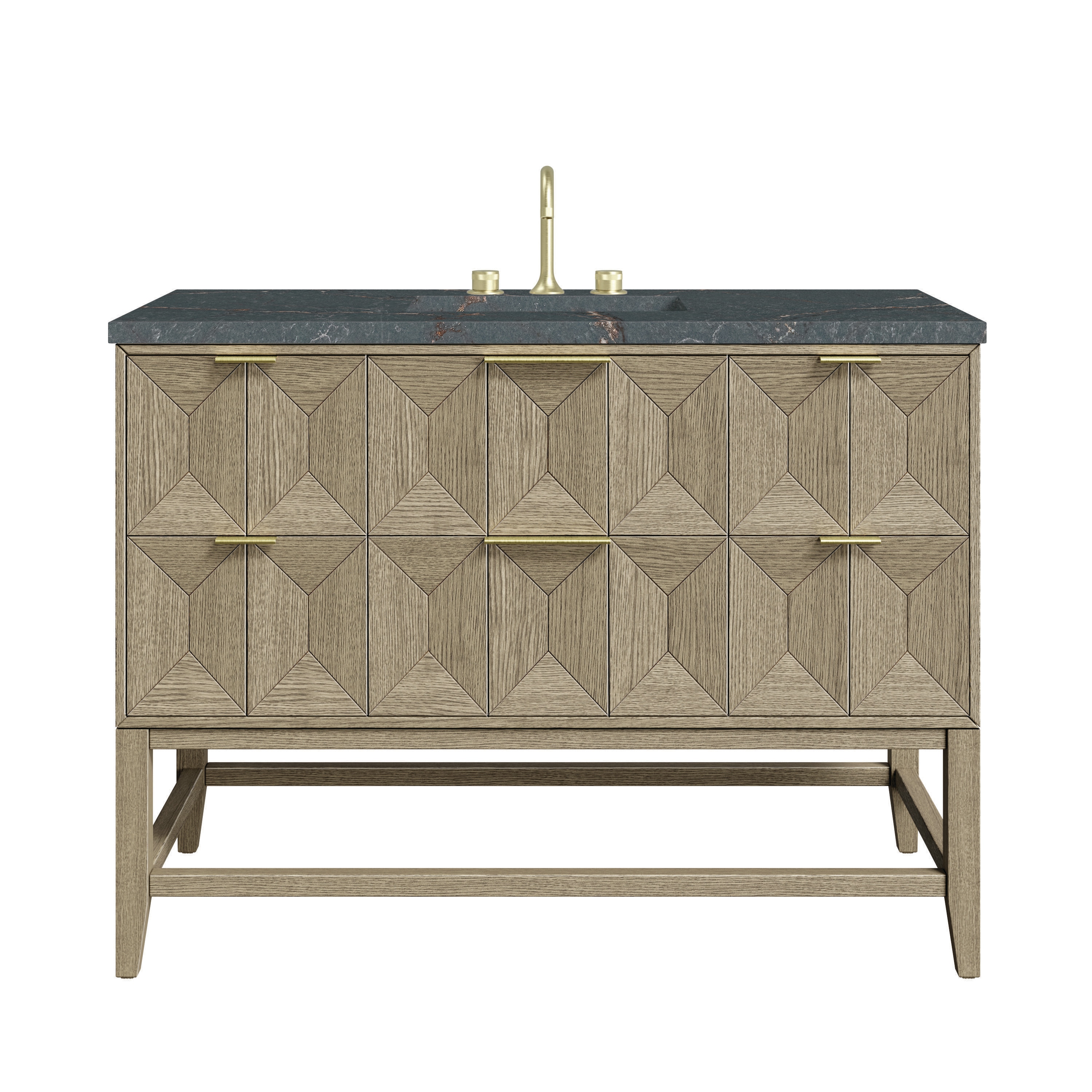 James Martin Vanities Emmeline 48-in Pebble Oak Undermount Single Sink ...