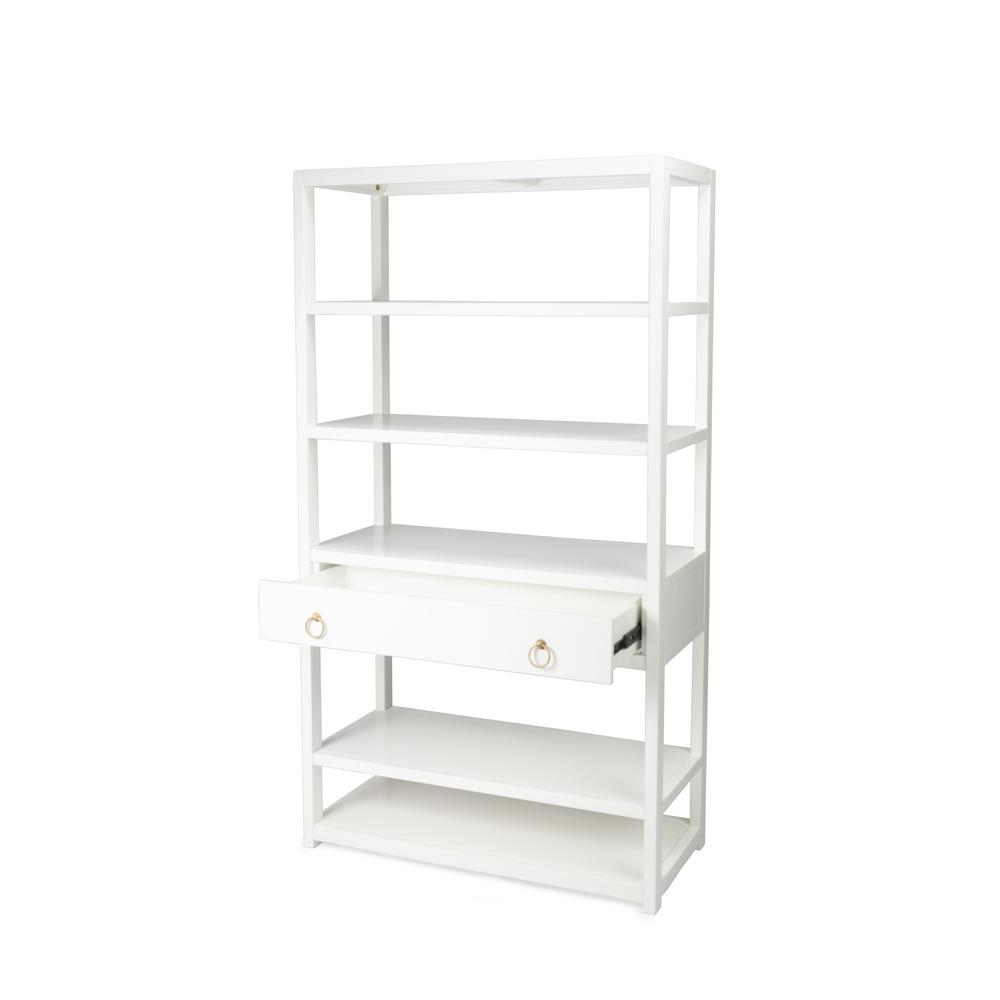 Butler Specialty Lark 5 Tier 39W Etagere Bookcase White in the ...