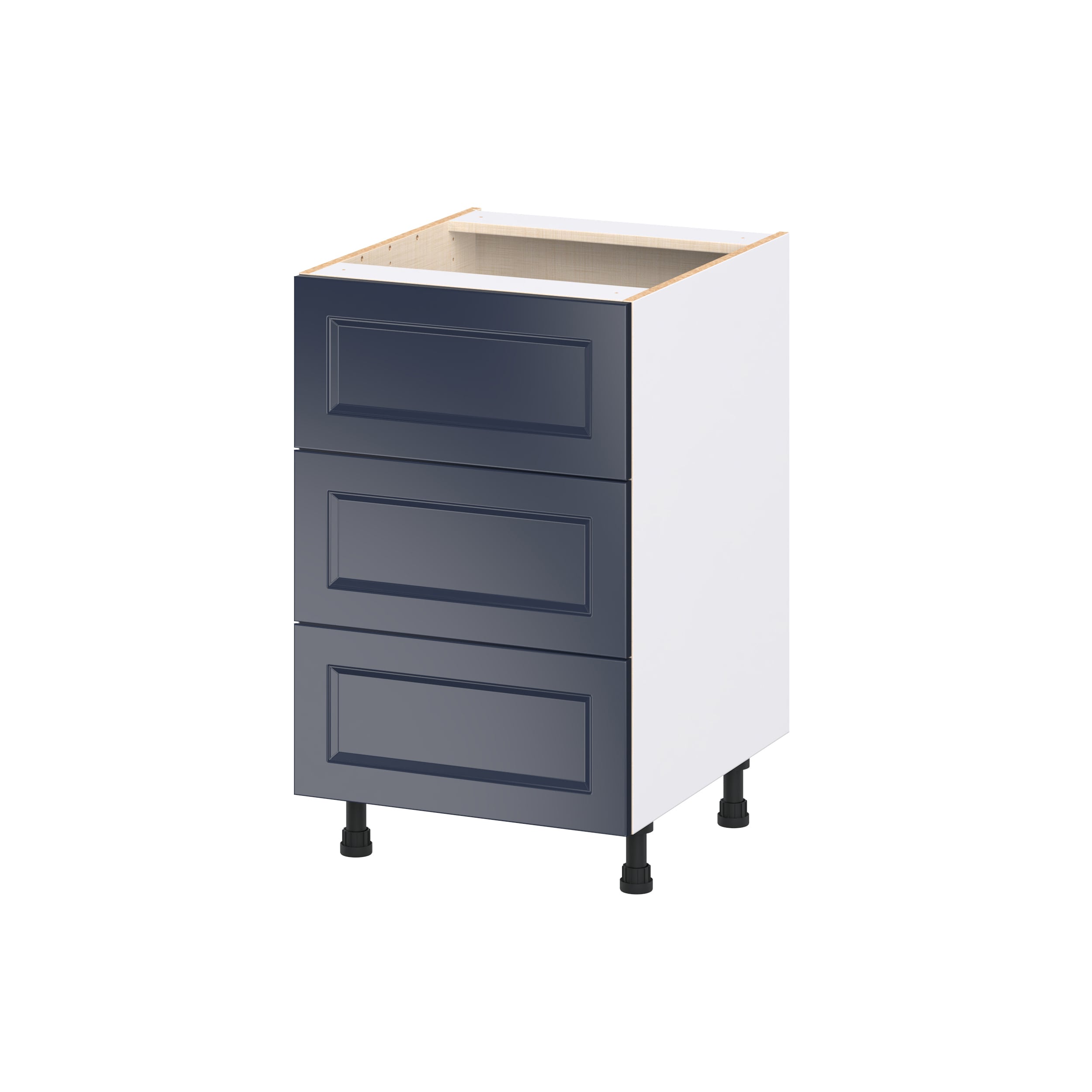 Hugo&Borg Lorette 21-in W x 34.5-in H x 24-in D Navy Blue 3-Drawer Base ...