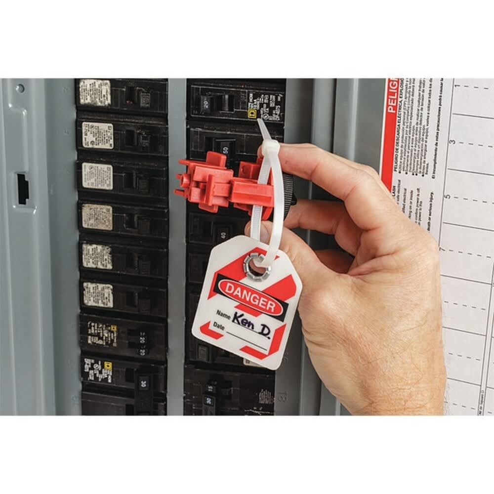 Brady Circuit Breaker Lockout Rail Circuit Breaker with Standard Nylon ...