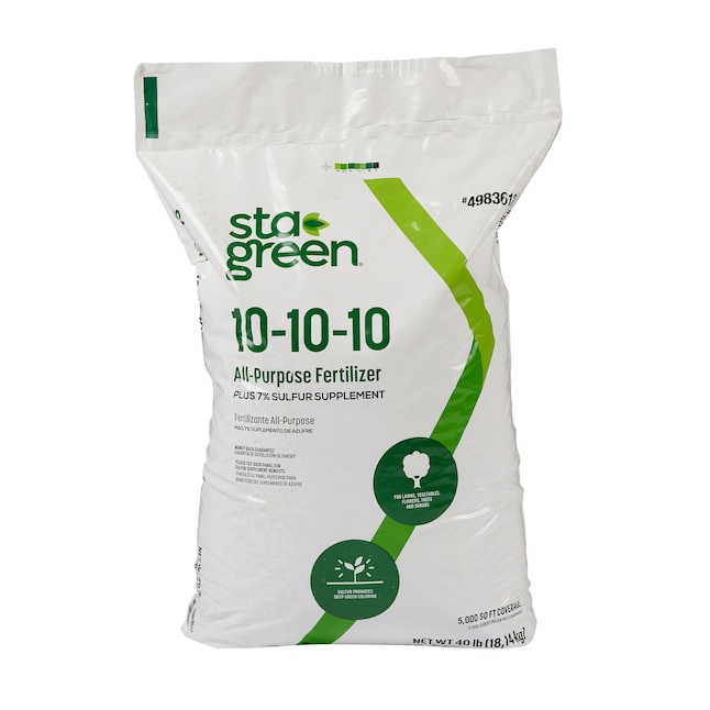 Sta-Green 40-lb 5000-sq ft 10-10-10 All-purpose Fertilizer SG-40-101010 ... Sta-Green 40-lb 5000-sq ft 10-10-10 All-purpose Fertilizer SG-40-101010 ...