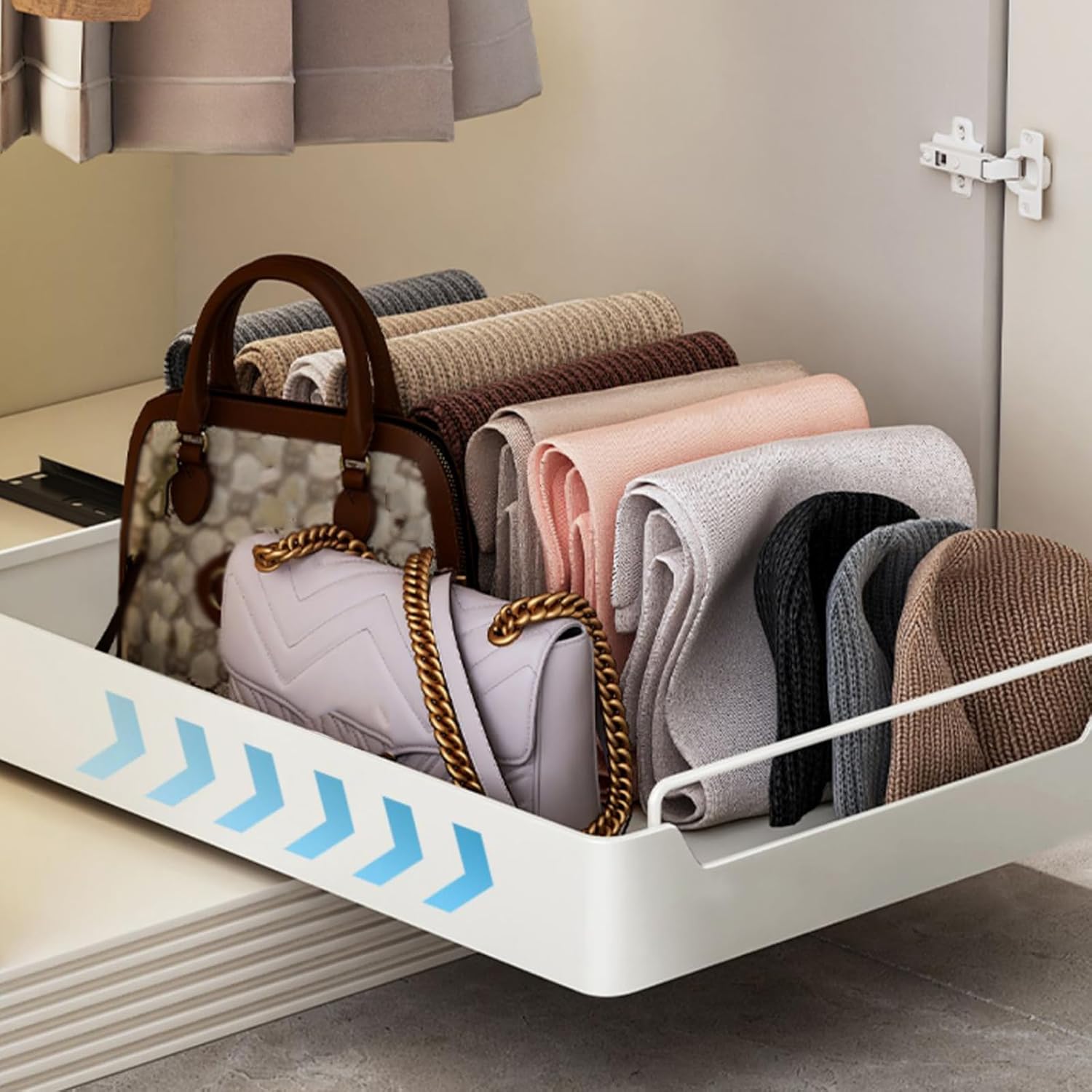 GAOMON Pull out cabinet organizer with damping guide heavy duty slide ...