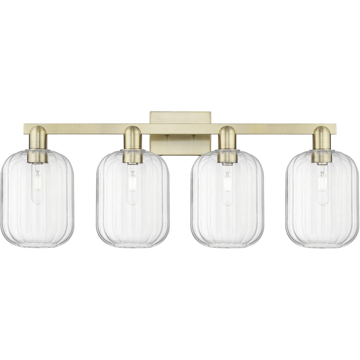 Innovations Lighting 716-4W-AB-G460-7CL Preston Bathroom Vanity Light ...