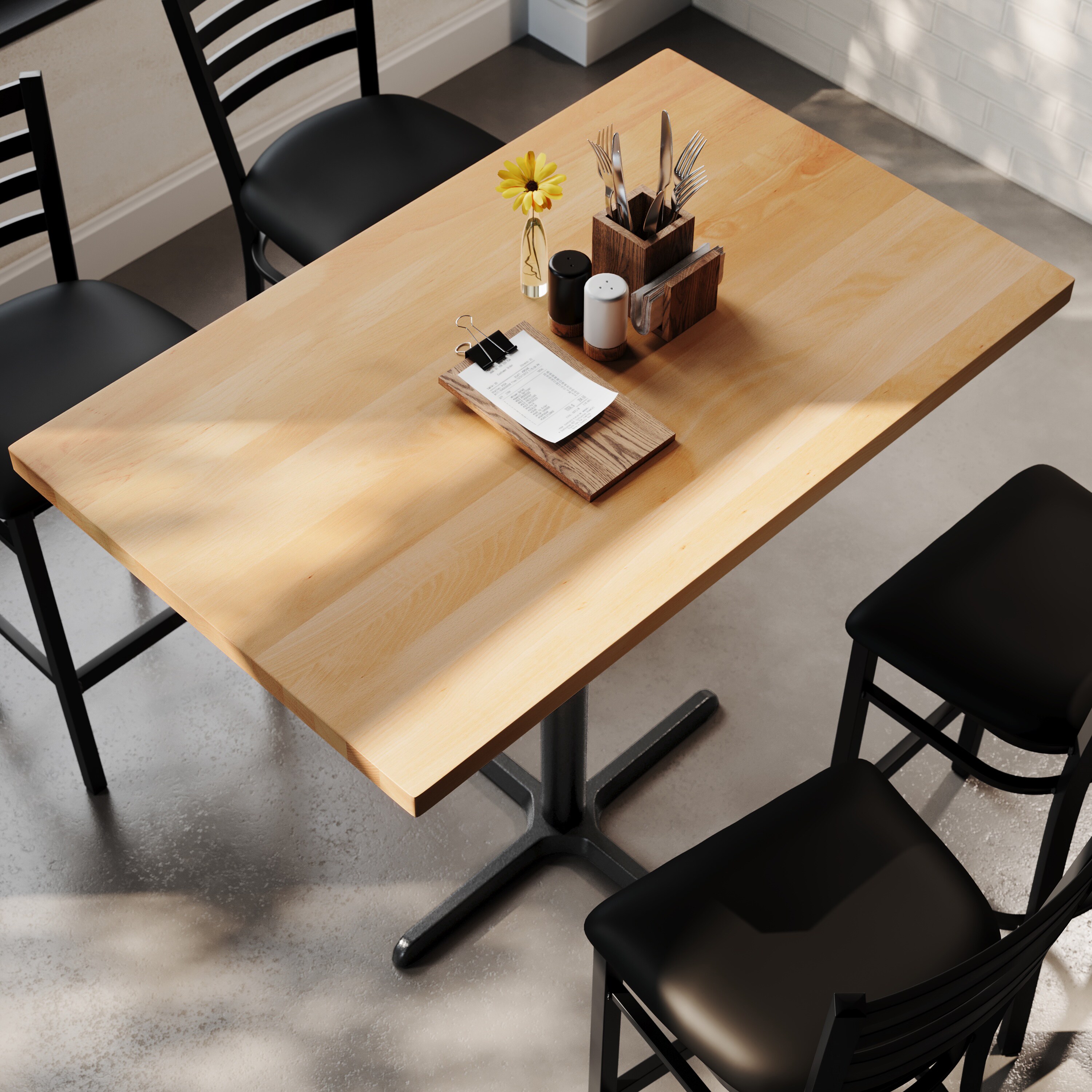 Flash Furniture Bennett 30-in x 48-in Solid Wood Commercial Indoor ...