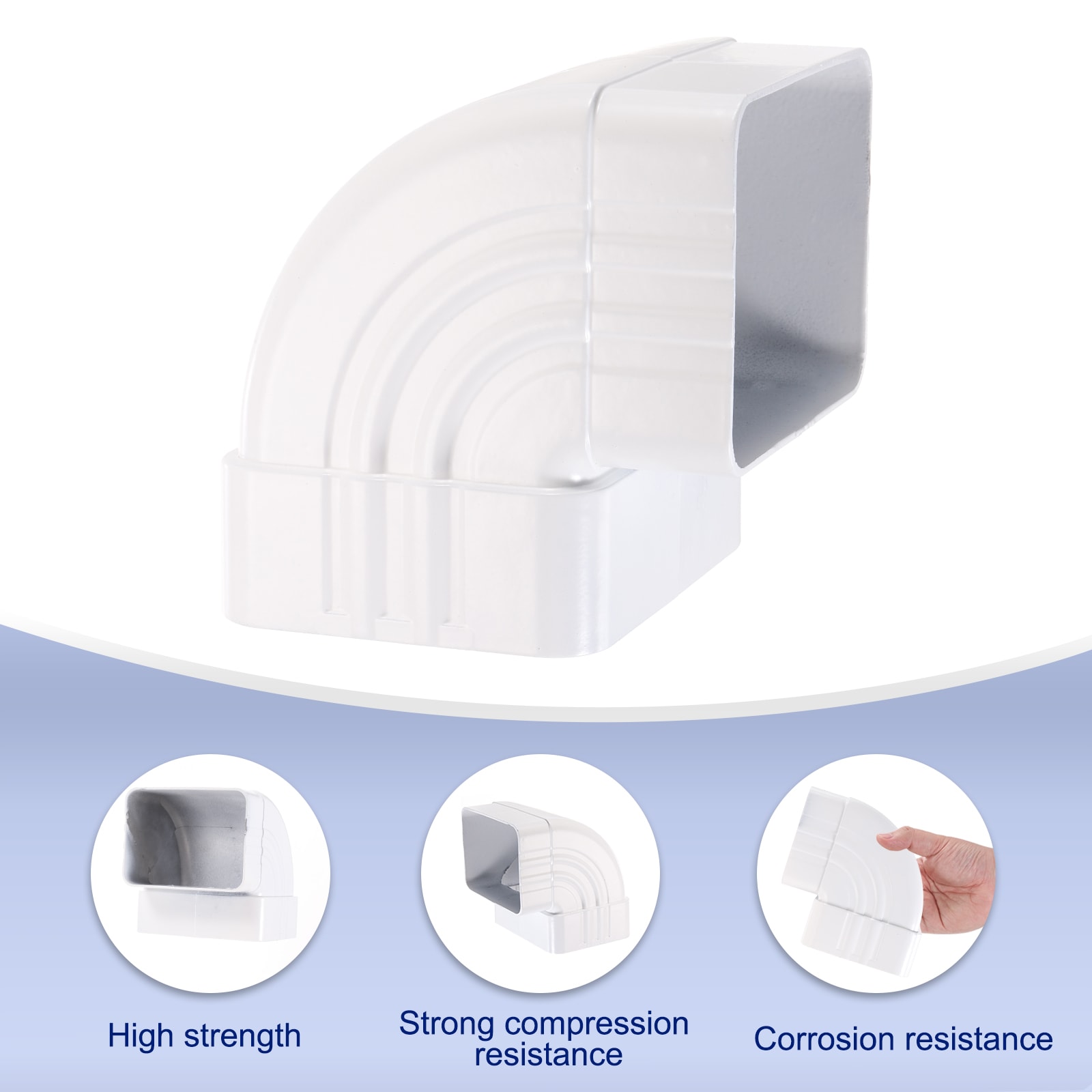 Unique Bargains Gutter Downspout Elbows 90 Degrees Celsius Downspout ...
