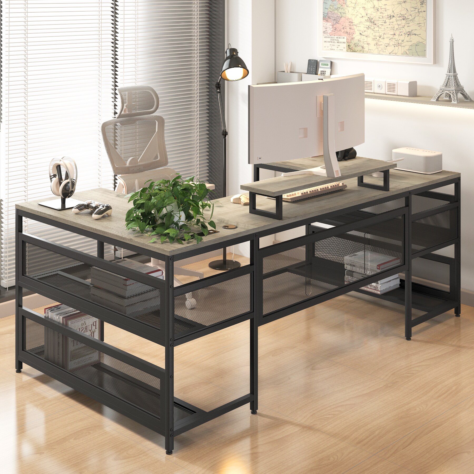 U-shaped desk Modern/Contemporary Desks at Lowes.com