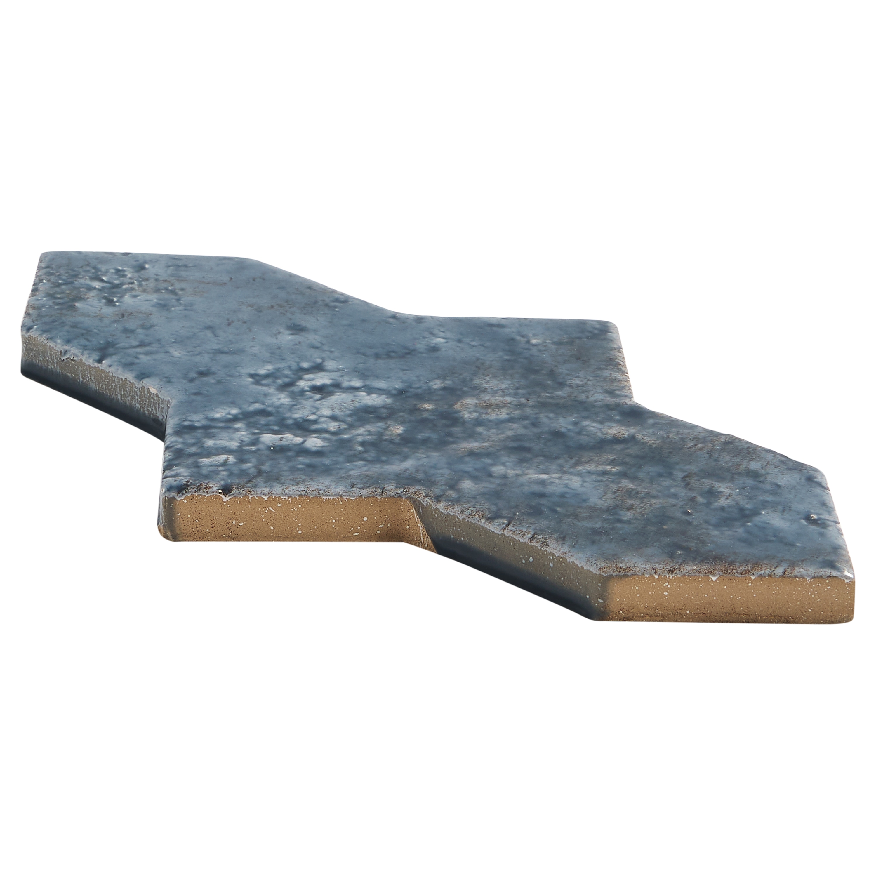 Artmore Tile Sample - Aether Midnight Blue 4-in x 8-in Glossy Porcelain ...