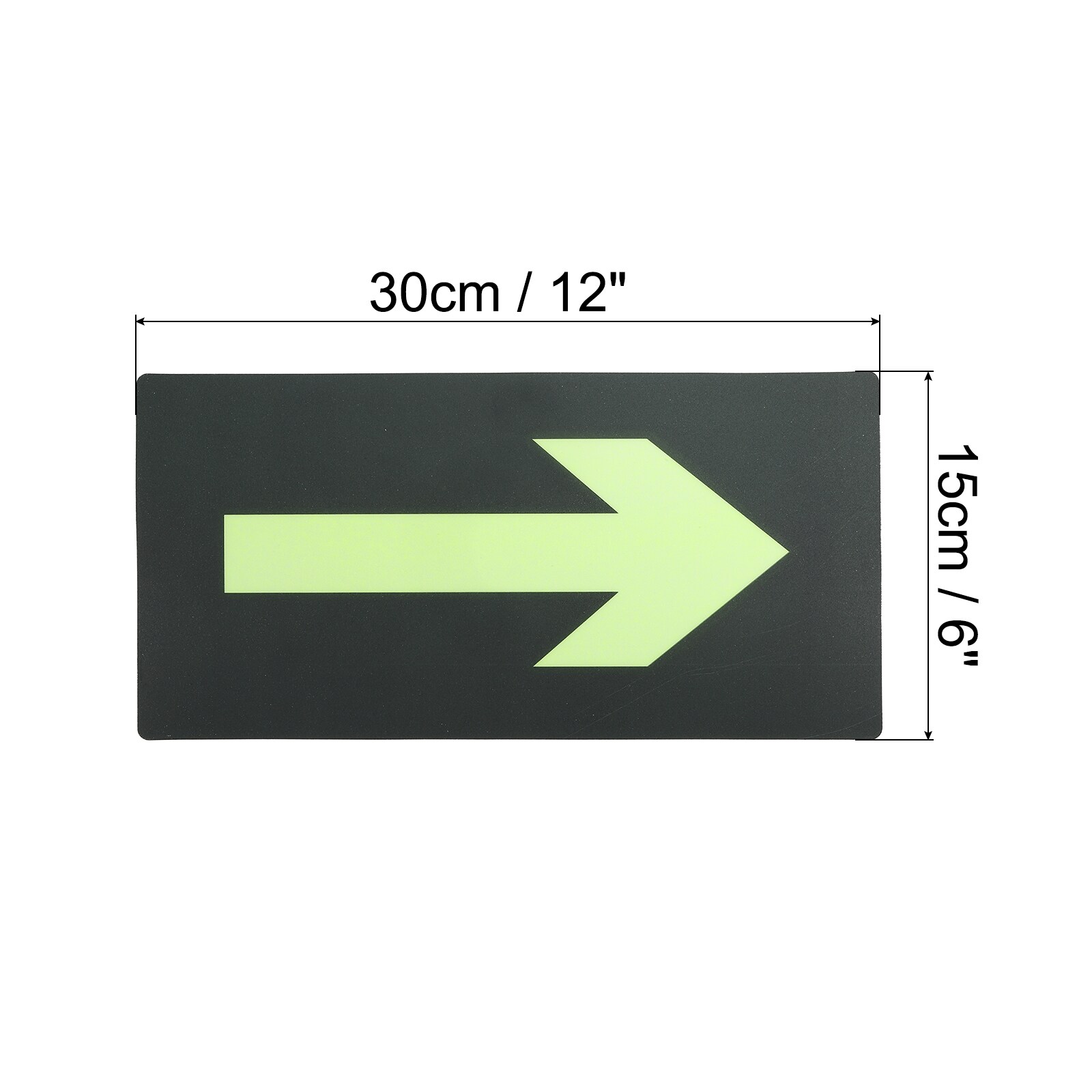 PATIKIL Glowing Arrow Sticker 12pcs Go Straight Directional Sign ...