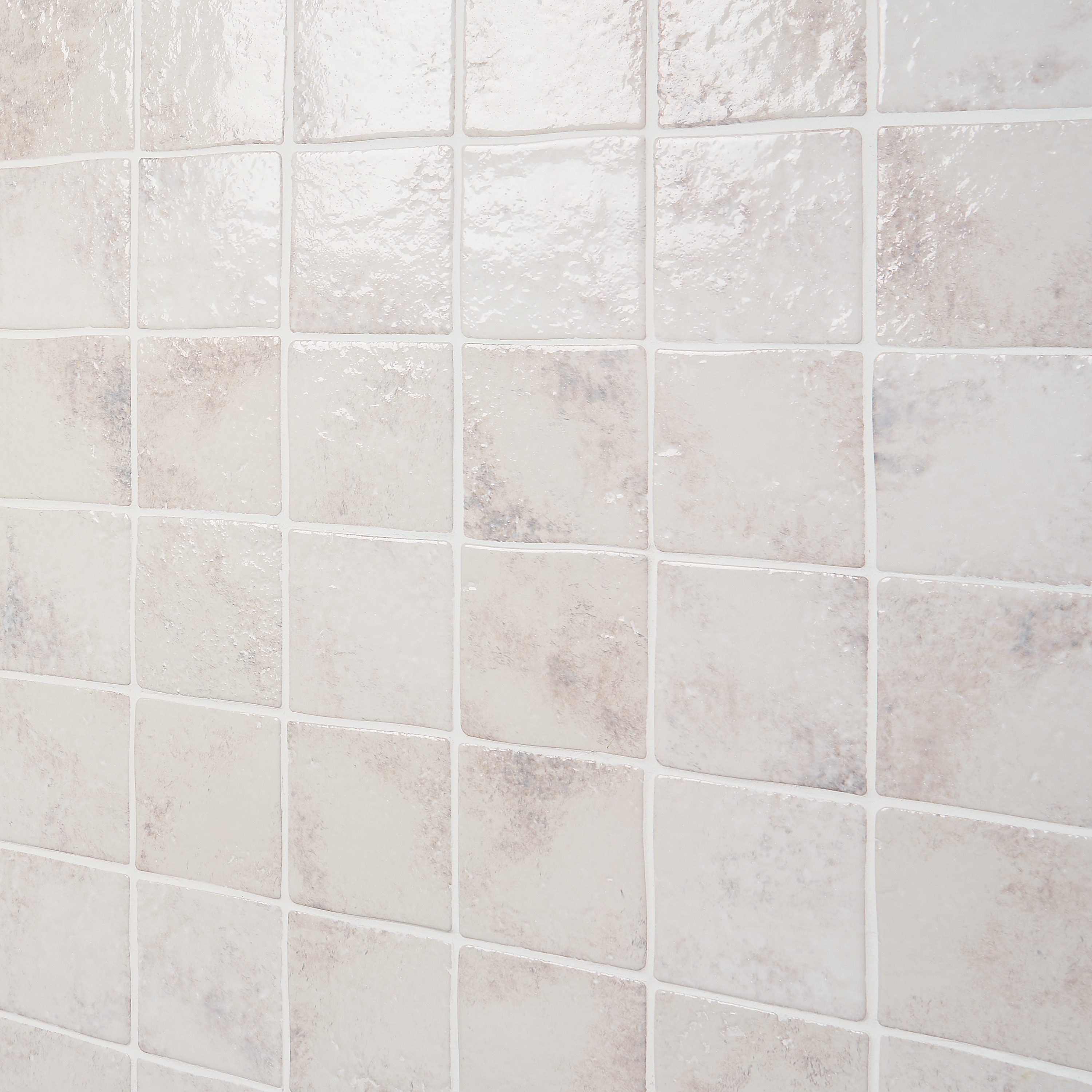 Artmore Tile Aether Seashell White 5-in x 5-in Glossy Porcelain ...