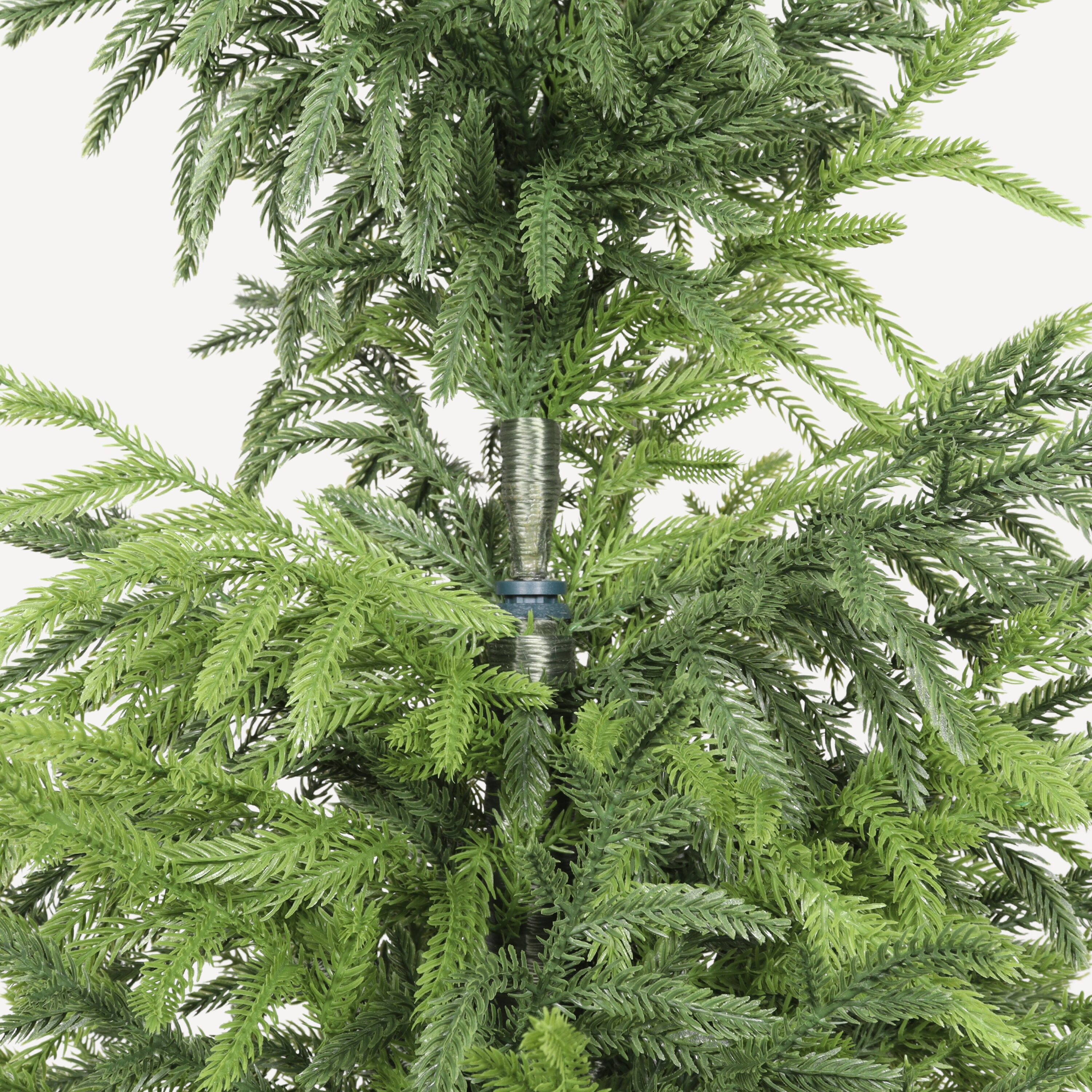 Poinic 48-in Green Indoor/Outdoor Floor Pine Artificial Tree in the ...
