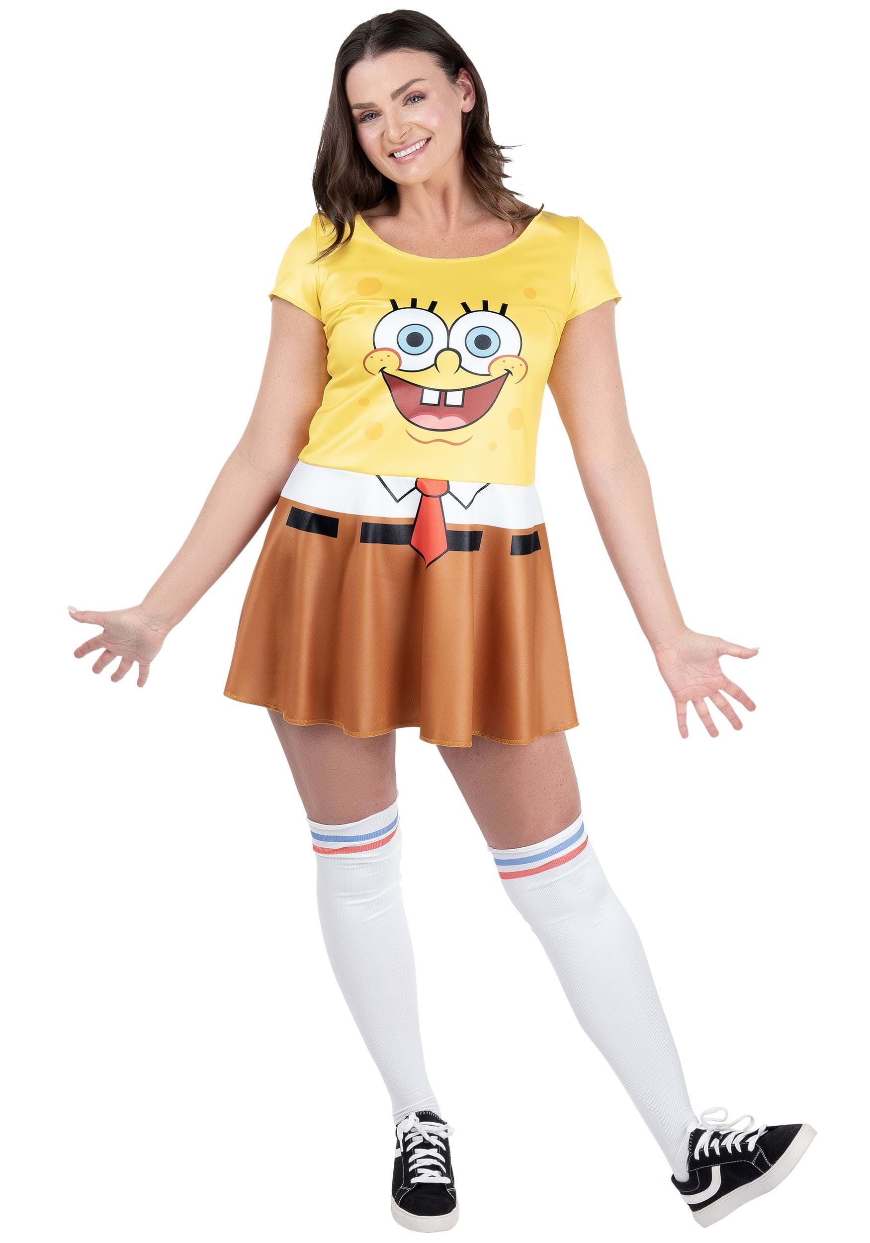 Jazwares SpongeBob Women's Costume Dress Nickelodeon Costumes X-Small ...