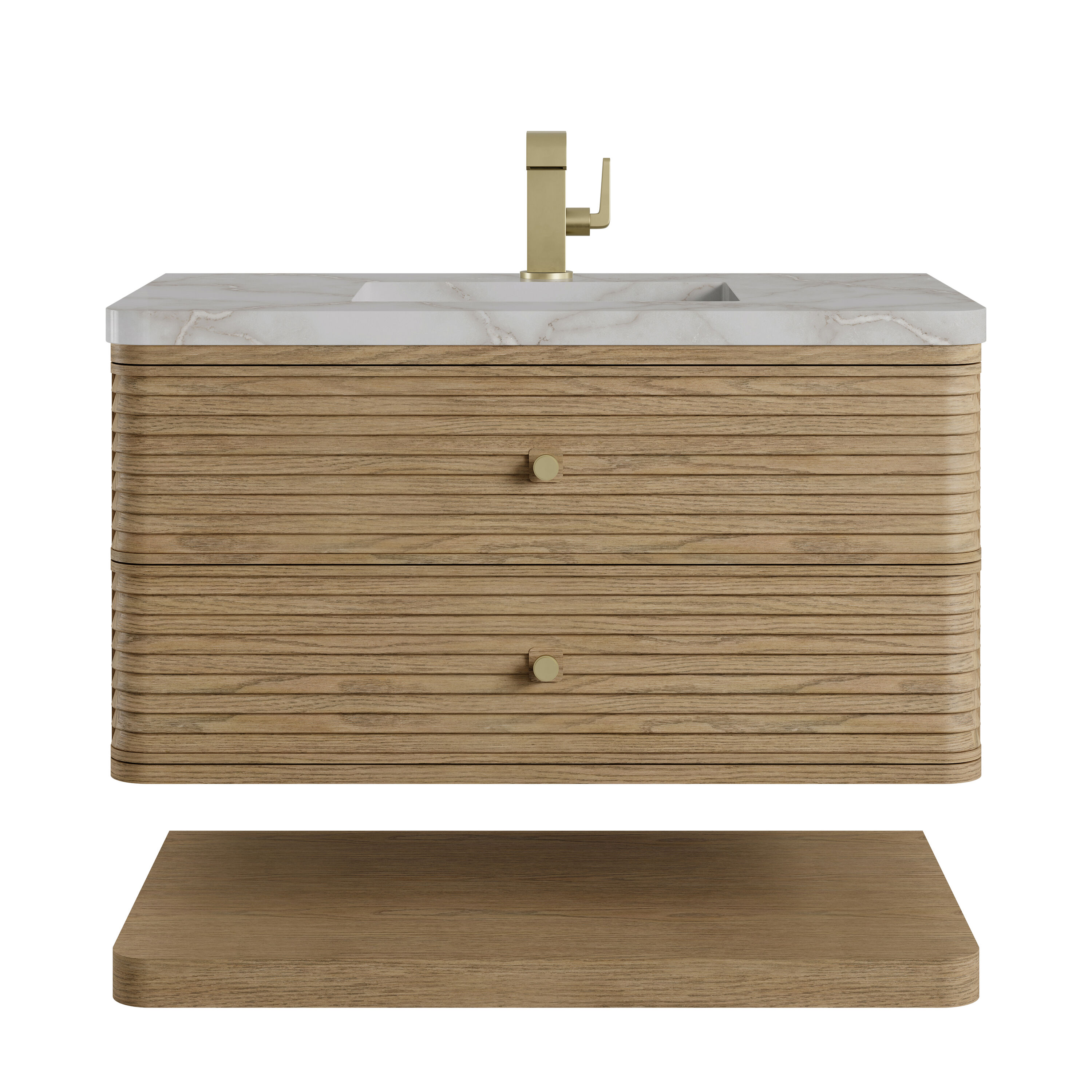 James Martin Vanities Allamari 36-in Dune Mist Undermount Single Sink ...