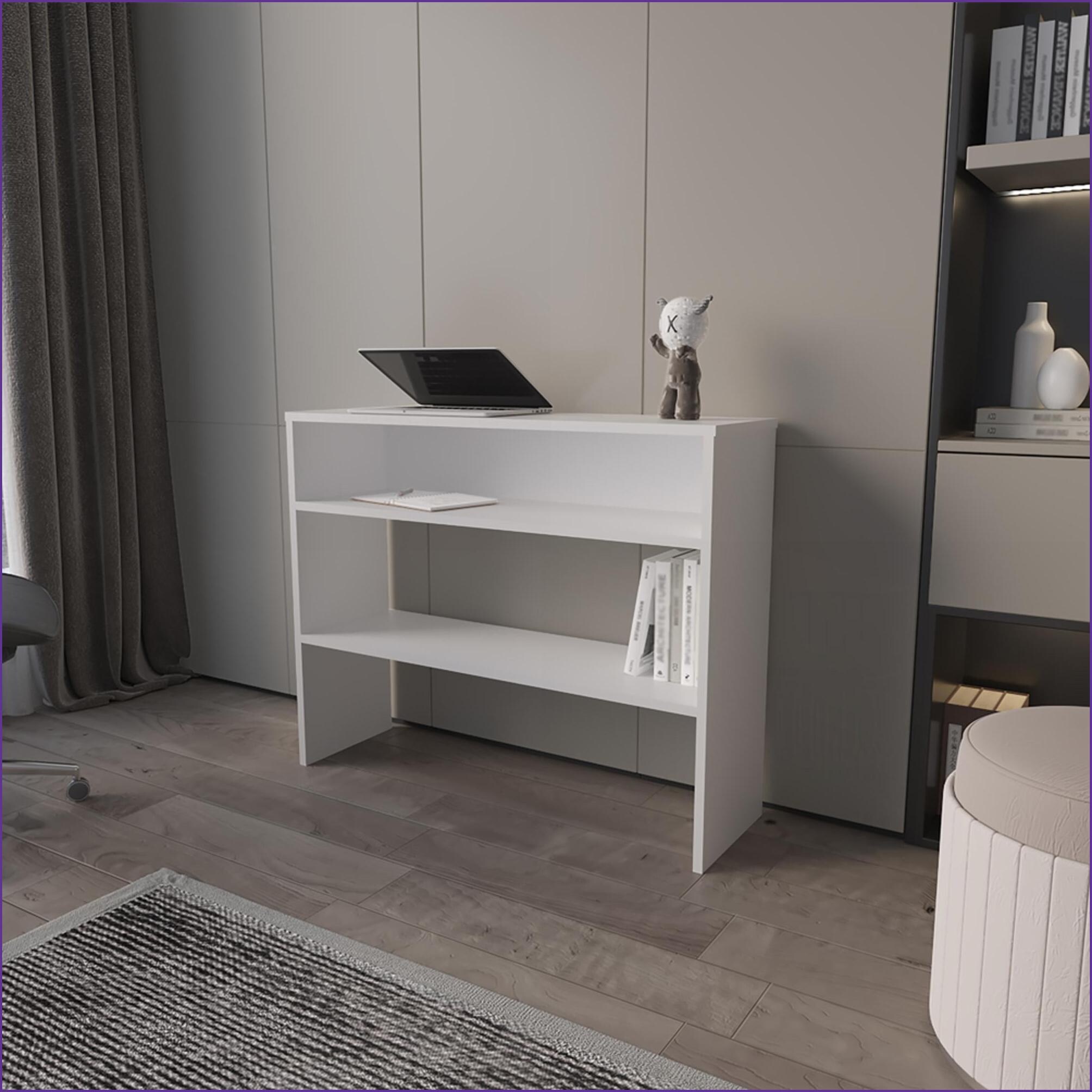 Watnature Space Saving White Coffee Table for Small Living Rooms ...