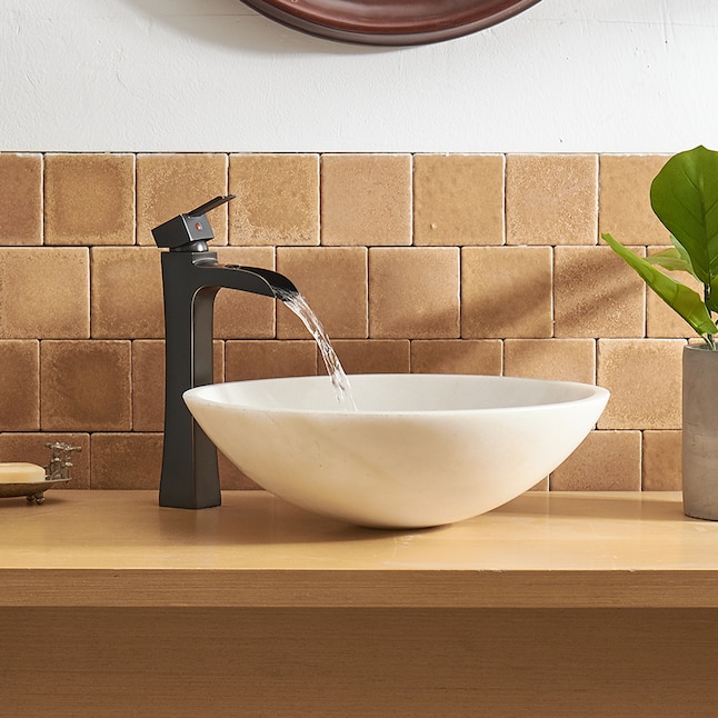 BWE Oil Rubbed Bronze Vessel 1-Handle WaterSense Waterfall Bathroom ... BWE Oil Rubbed Bronze Vessel 1-Handle WaterSense Waterfall Bathroom ...
