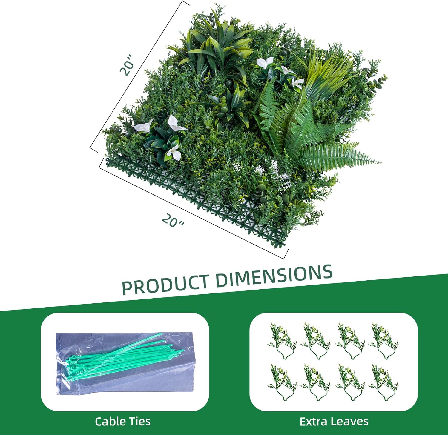 Edwards 12PC Artificial Grass Wall Panels Artificial Plant Wall Panels ...