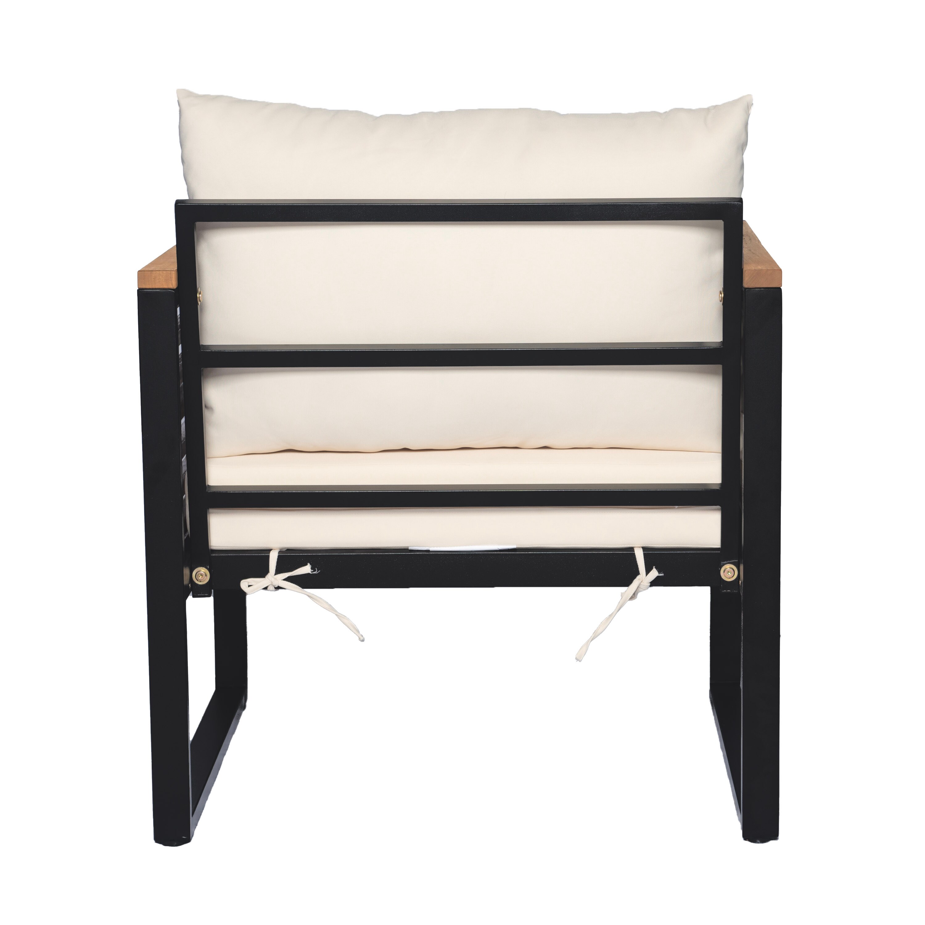 Christopher Knight Home Mason Outdoor Acacia Wood and Metal Patio Chair ...