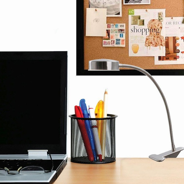 Style Selections 13.25-in Adjustable Stainless Steel Clip Desk Lamp ... Style Selections 13.25-in Adjustable Stainless Steel Clip Desk Lamp ...