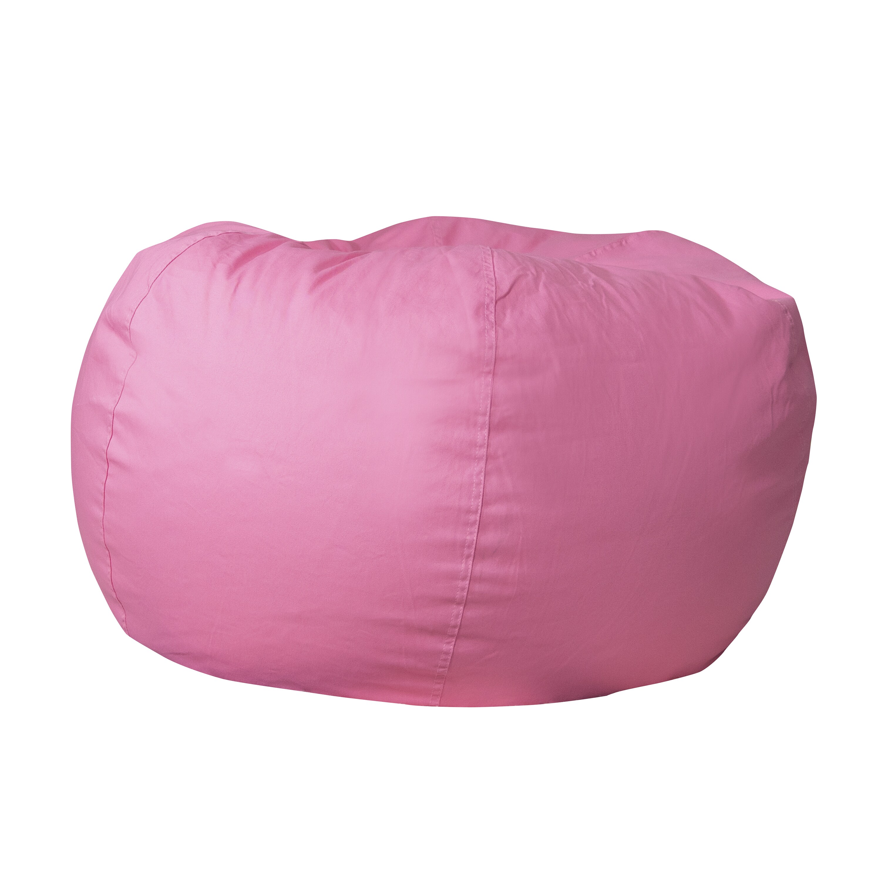 Emma + Oliver Oversized Solid Light Pink Refillable Bean Bag Chair for ...