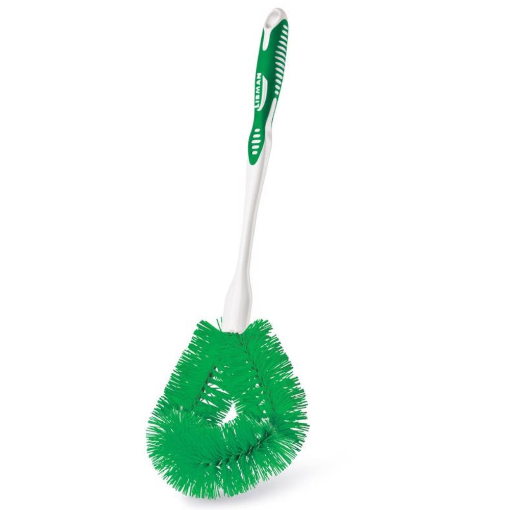 Libman Rubber Bowl Brush 5.5 in with 11 in Handle Green and White Pack ...