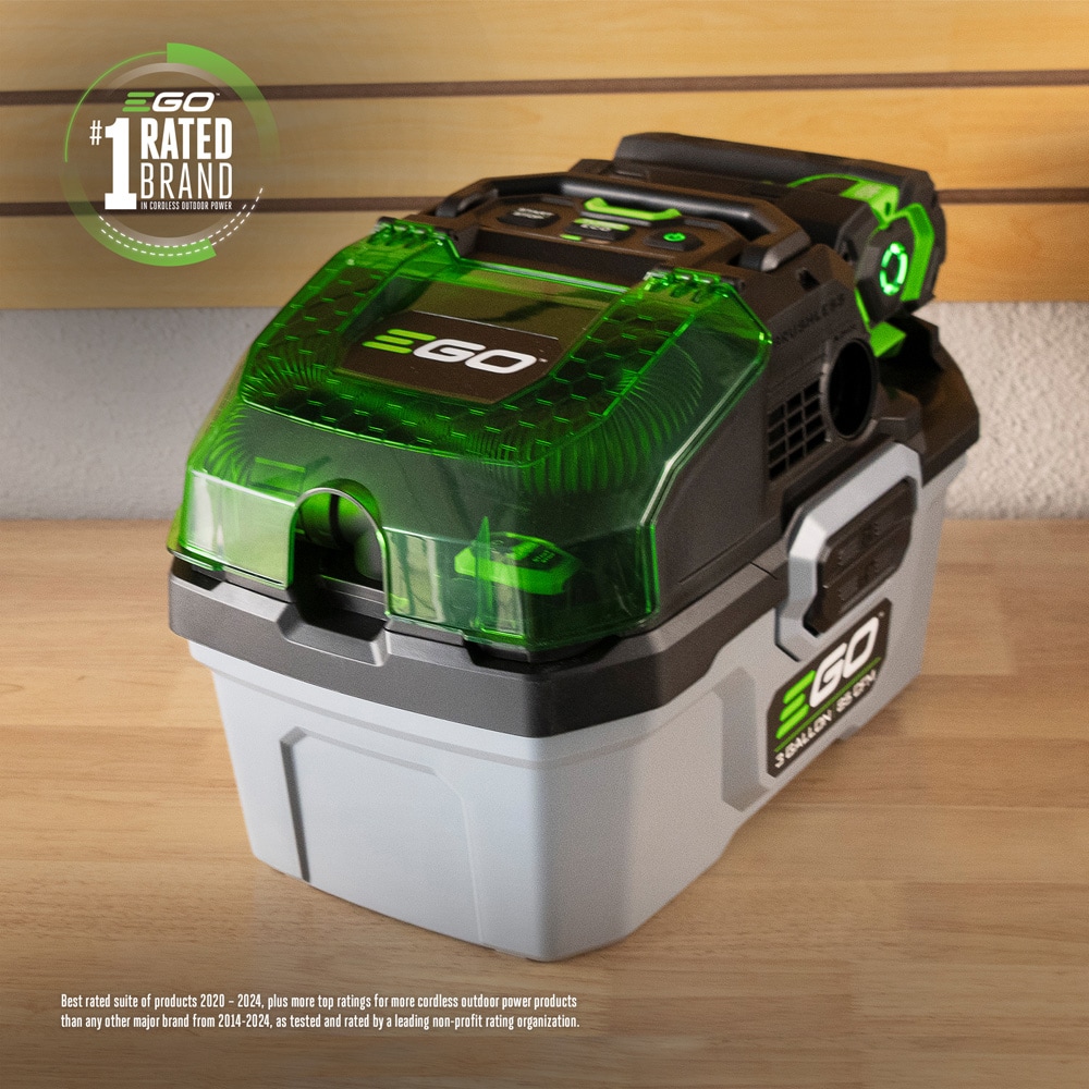 EGO 56-volt 3-Gallon Cordless Wet/Dry Shop Vacuum with Accessories ...