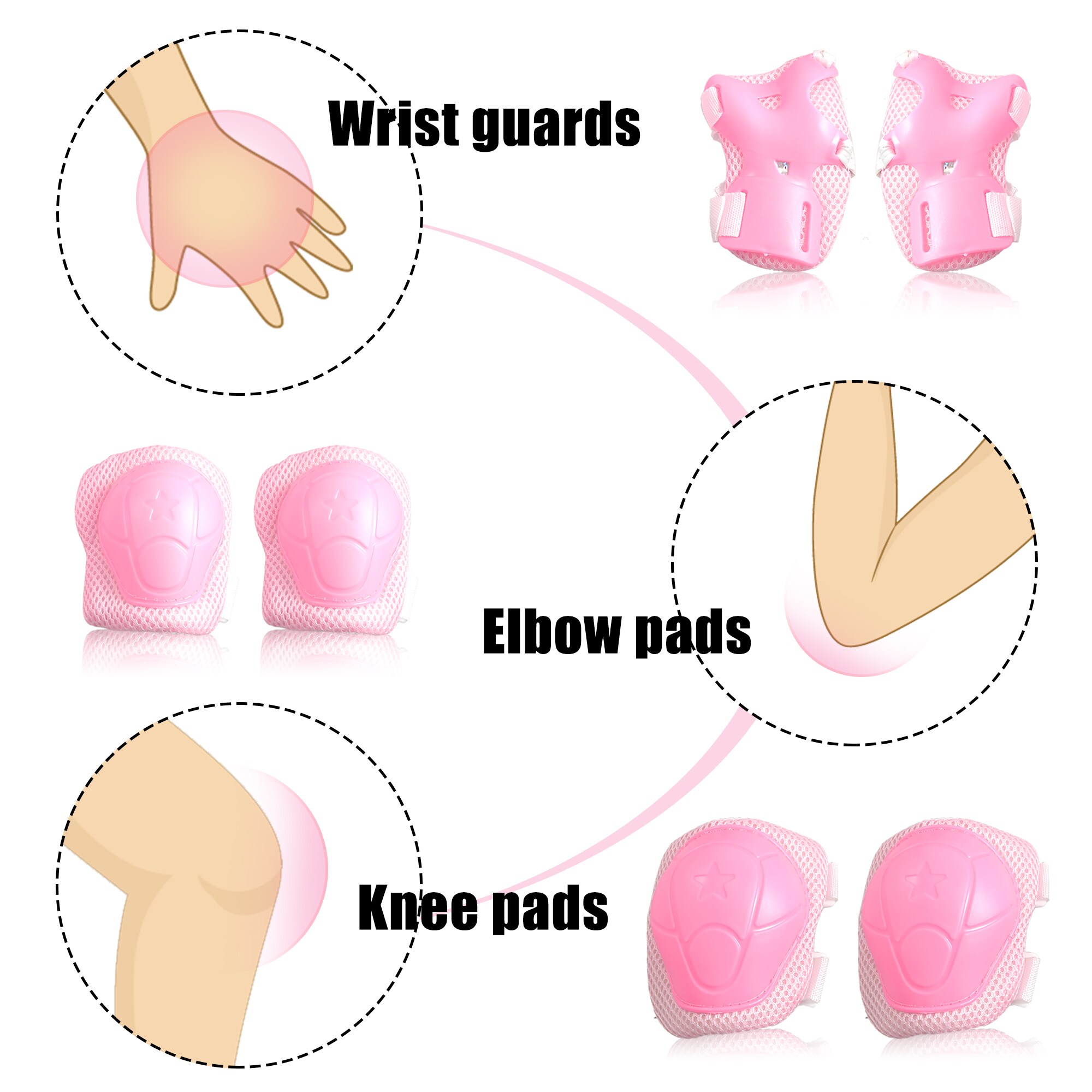 Unique Bargains Elastic Band Detachable Closure Wrist Elbow Knee port ...