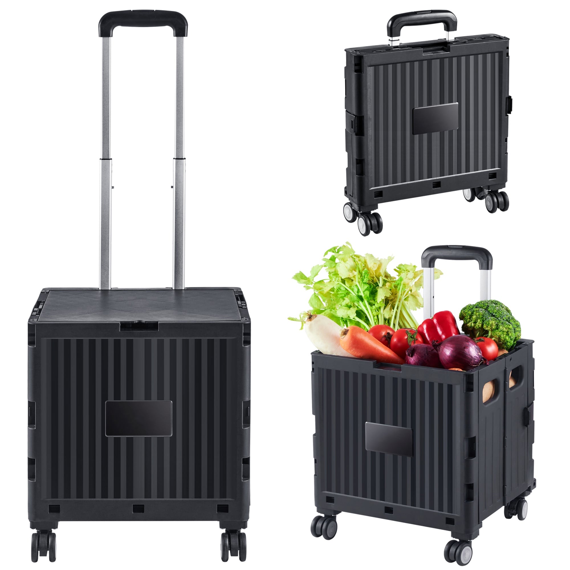 HyperDrop Cart Foldable Utility Yard Cart 110 LBS Capacity with ...