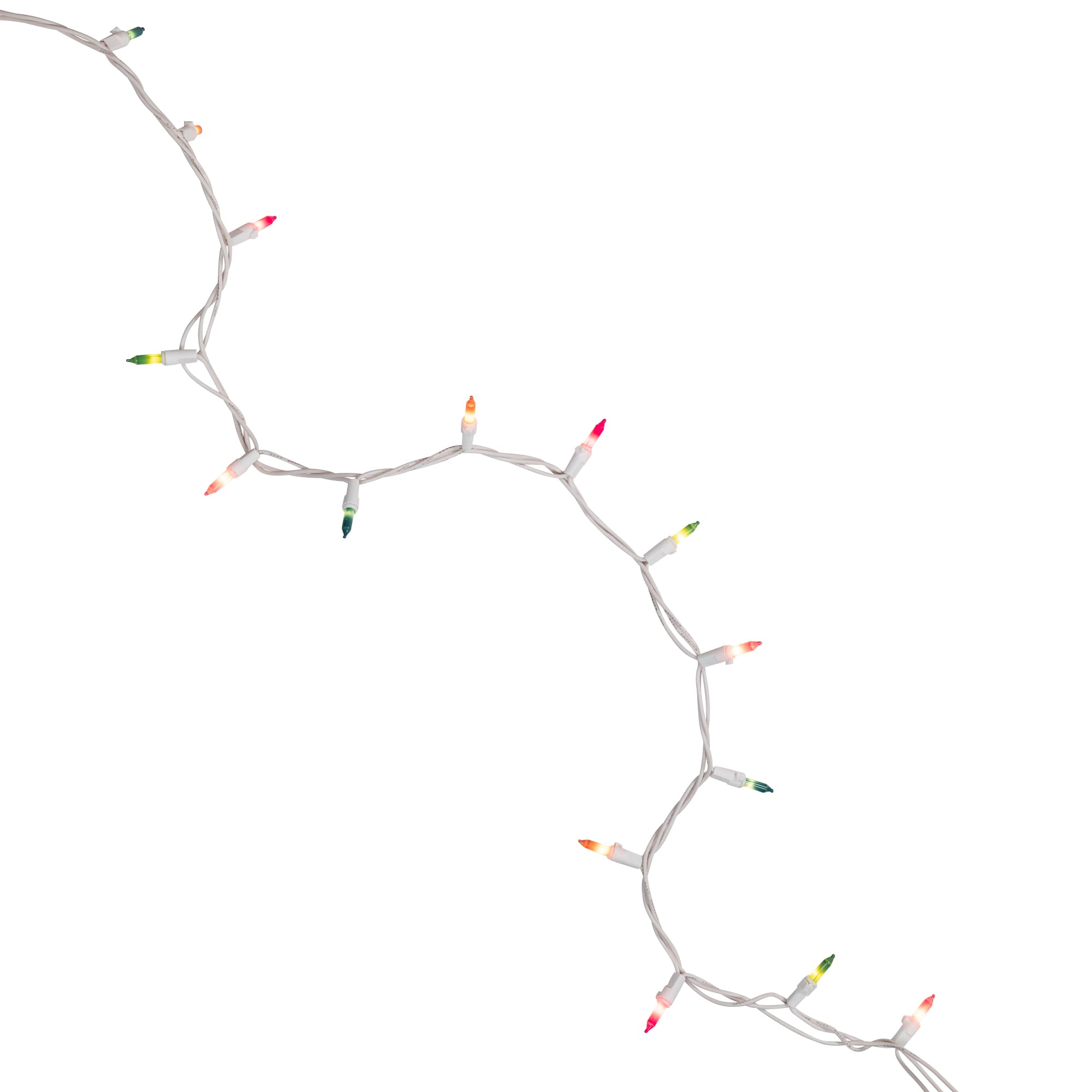 Northlight Mini Pastel Christmas Light Set - Multi-Color - 7 feet White ...