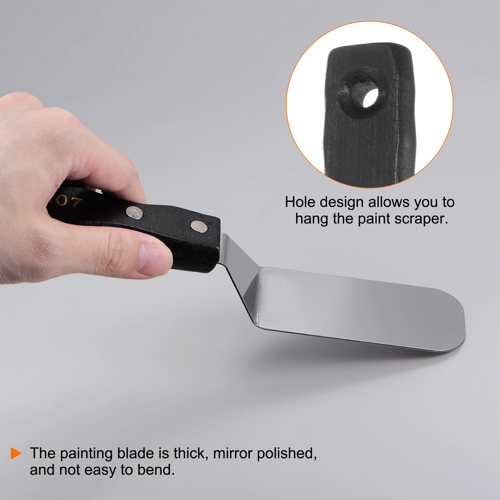 Harfington No.5207 Painting Palette Knife Stainless Steel Flat Large ...