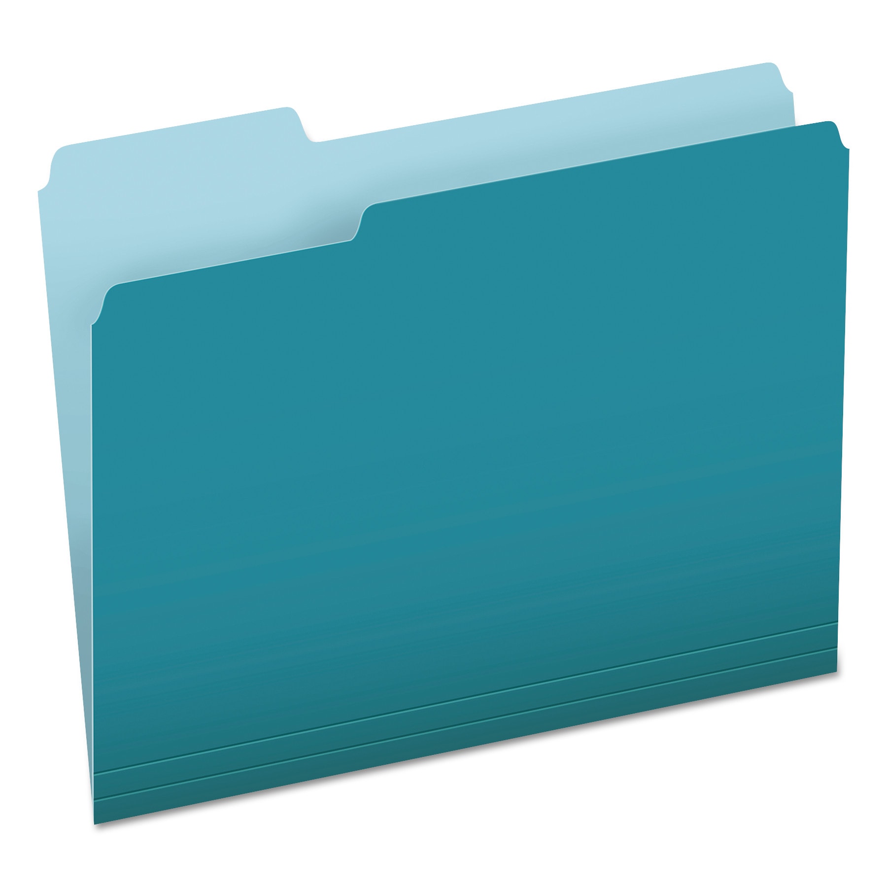 Pendaflex Colored File Folders 1 3 Cut Tabs Assorted Letter Size Teal ...