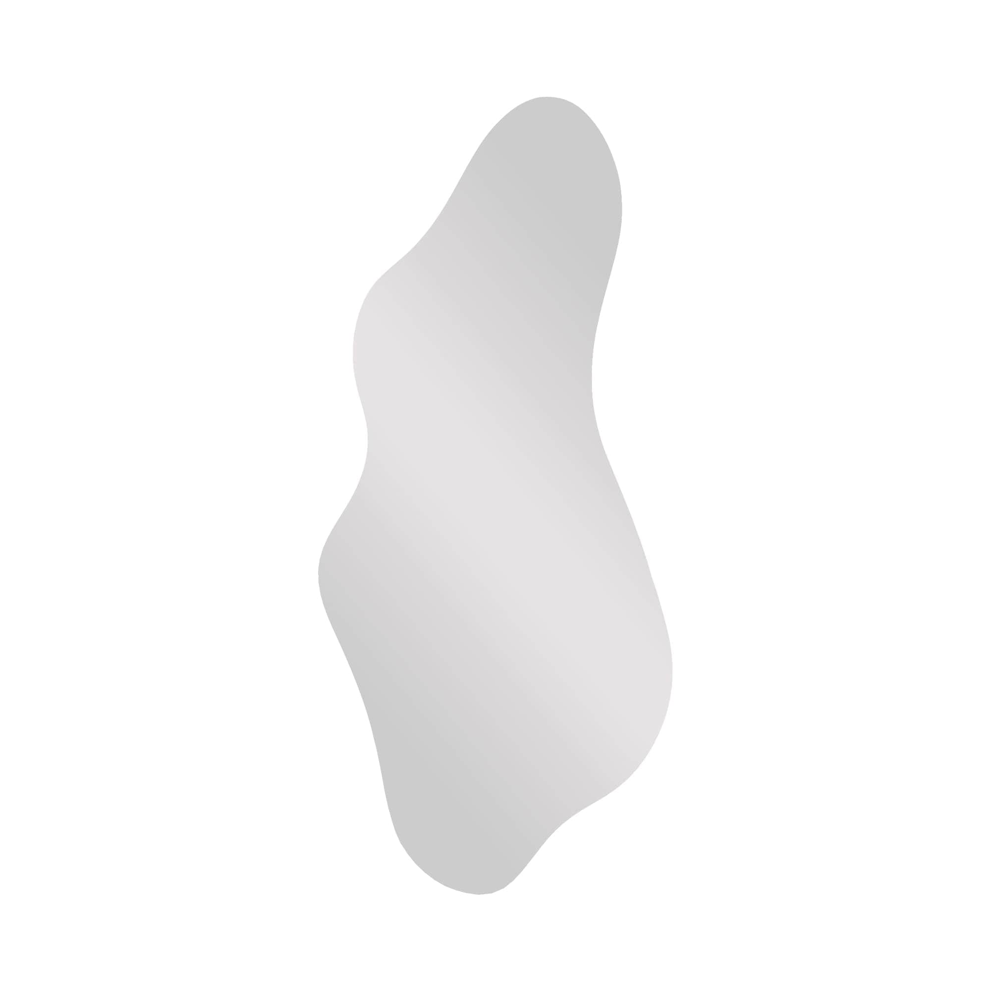 Vynxaria Frameless Cloud Shaped Irregular Wall Mirror 71-in H x 32-in W ...