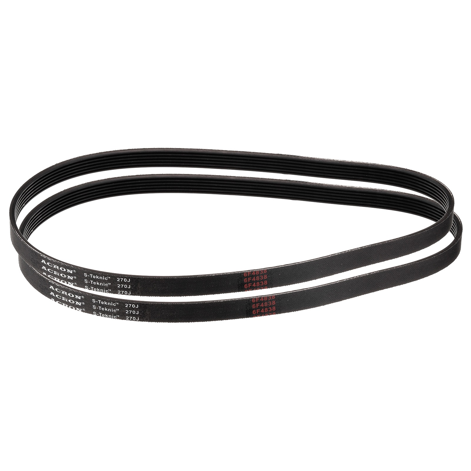 Unique Bargains 2pcs 270J6 PJ V-Ribbed Belt 6 Ribs 27inch Length x 0 ...
