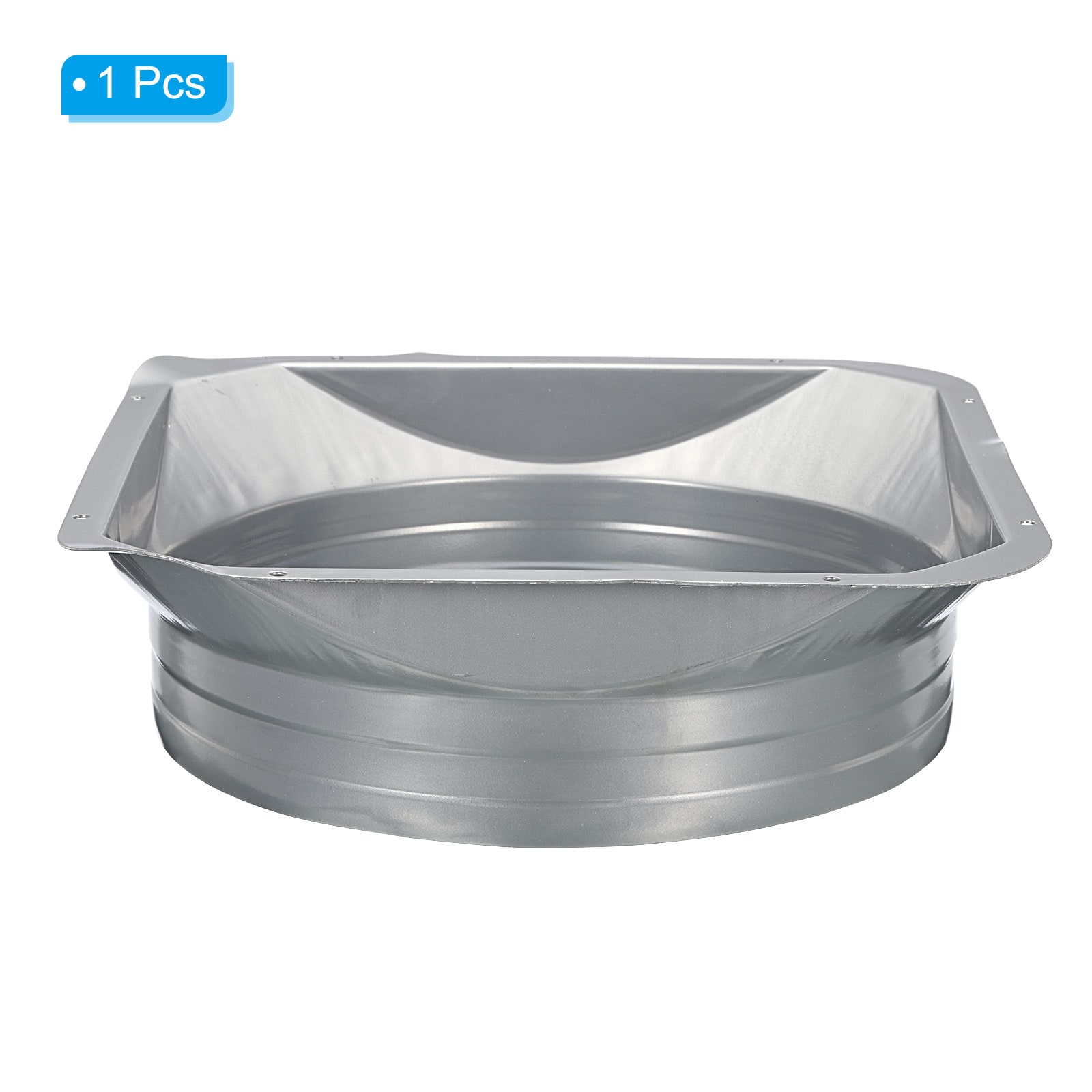 PATIKIL 10-Inch Duct Connector Flange Metal Straight Pipe Flange Square ...