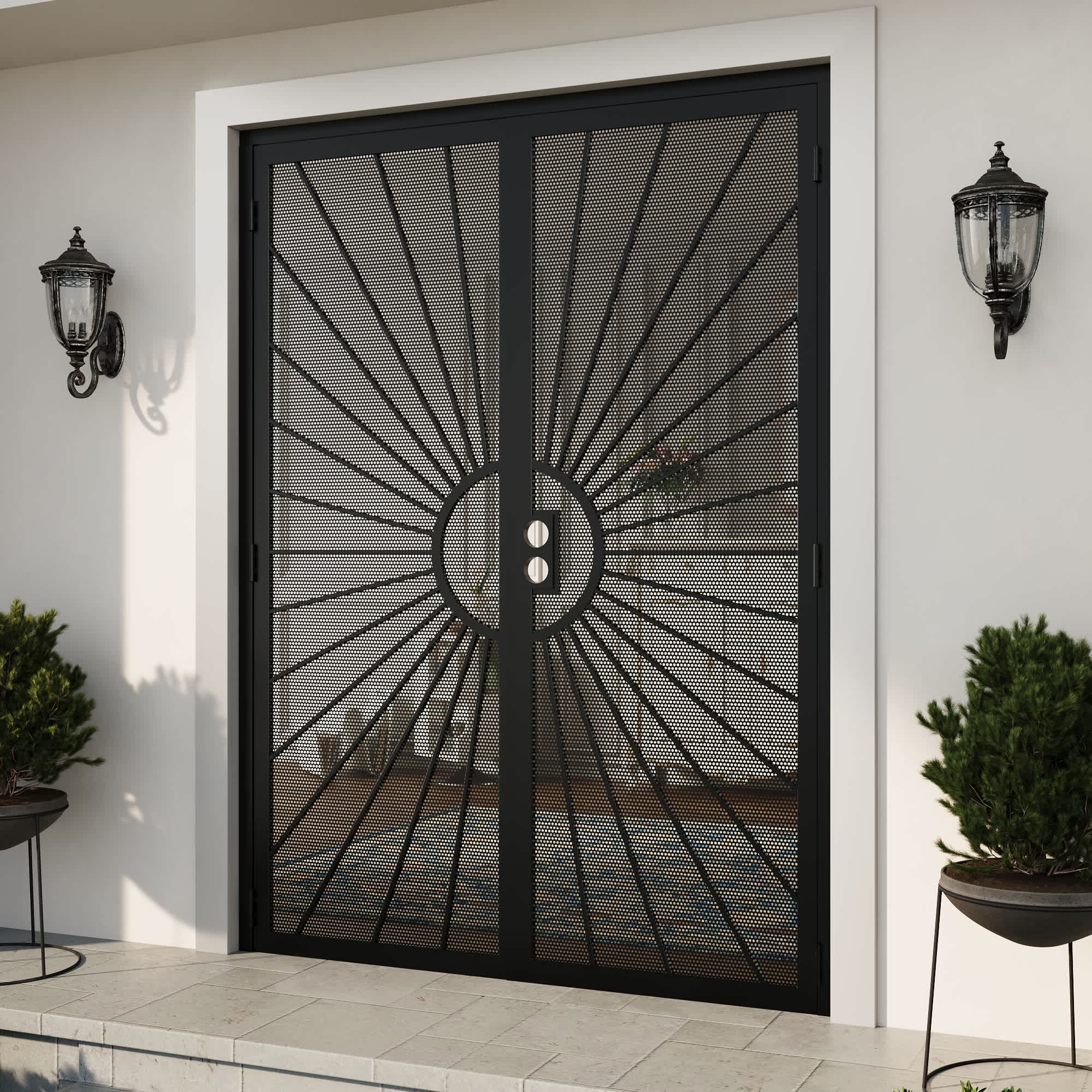 Ark Design Prehung Security Door Universal/Reversible Hinging Surface ...