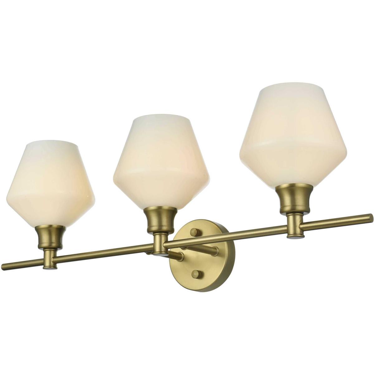 Elegant Lighting Living District LD2317SG Gene 3 Light 28 inch Satin ...
