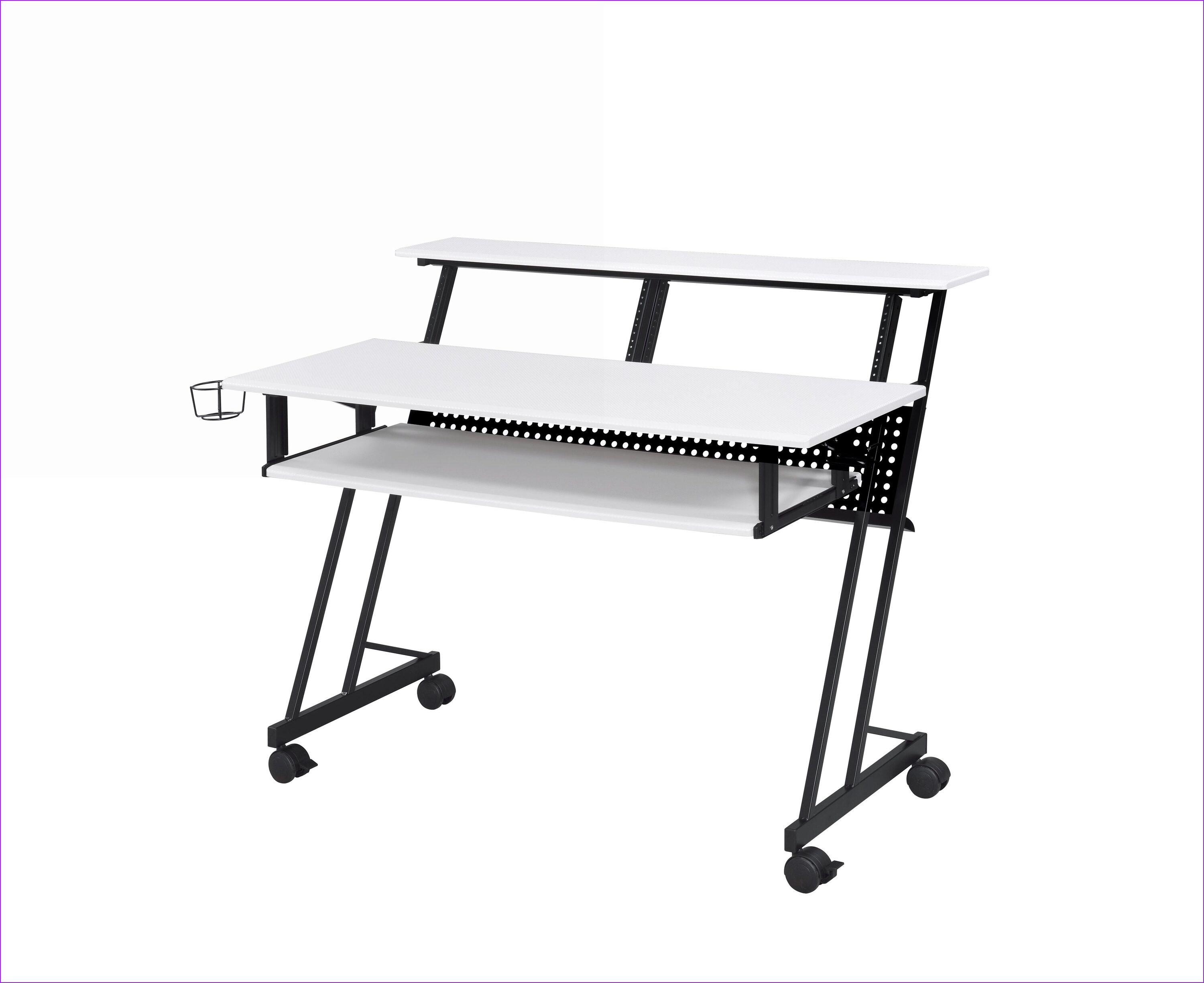 SunJet Desks Suitor Music Recording Studio Desk with Storage Sliding ...