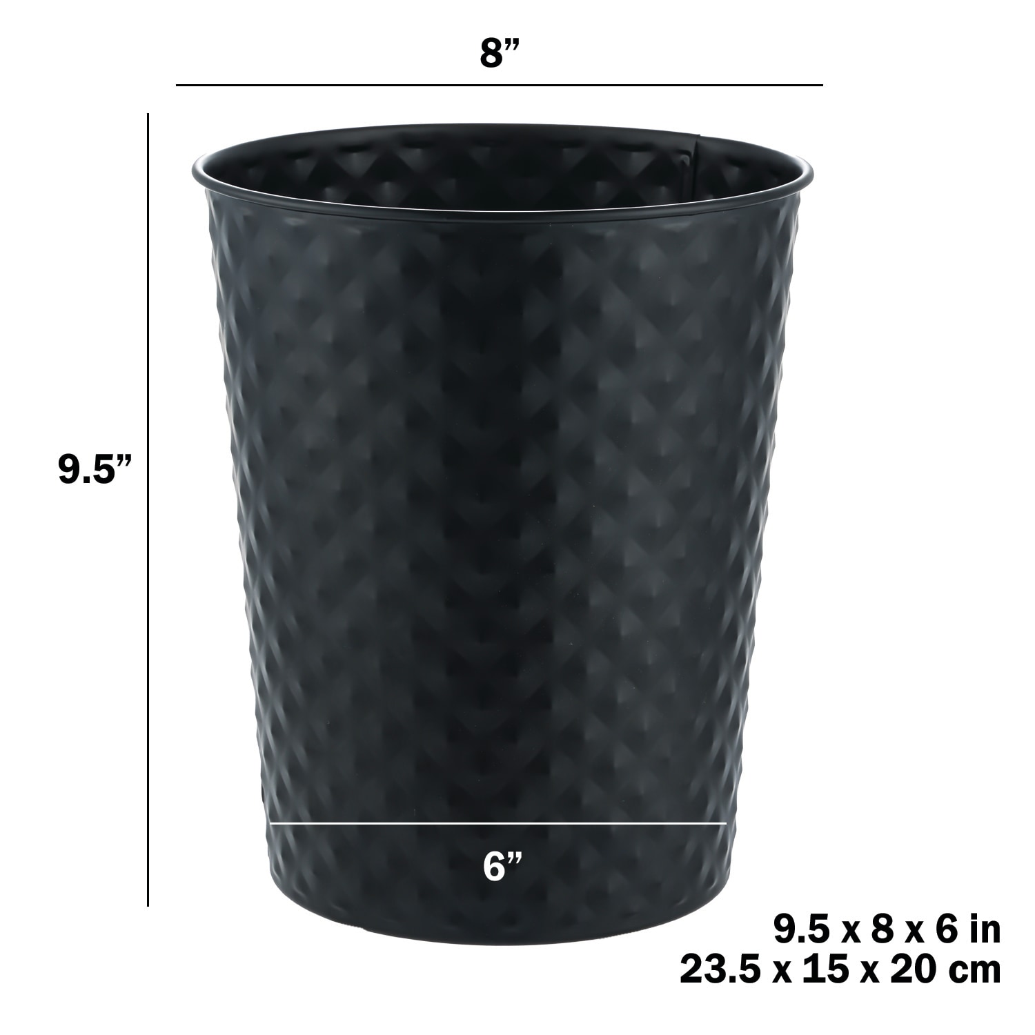 Cameo 5 Liter Waste Basket Can for Garbage Round Open Top Trash Can for ...